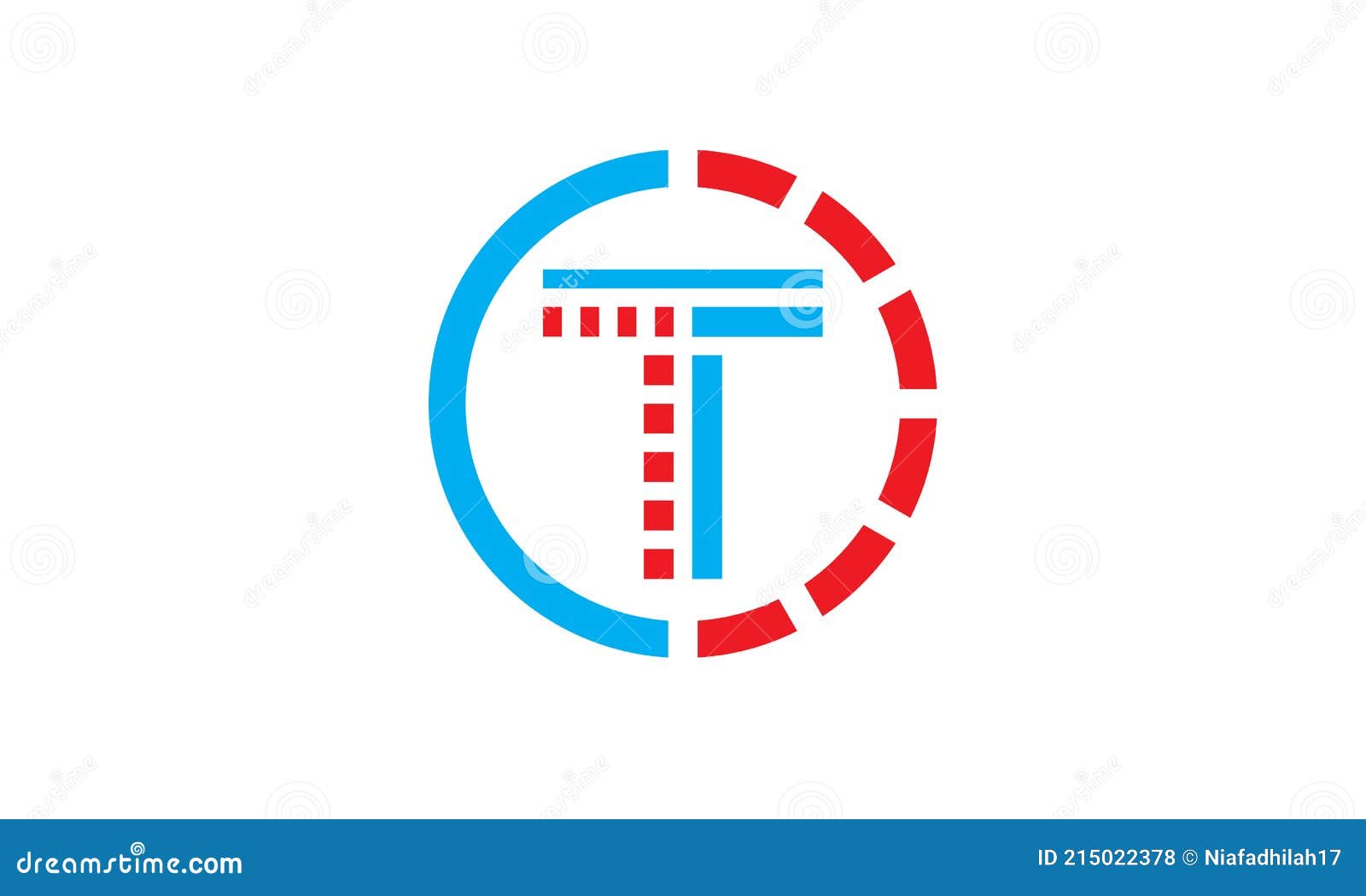 Initial T Logo Double Variation Stock Vector - Illustration of ...