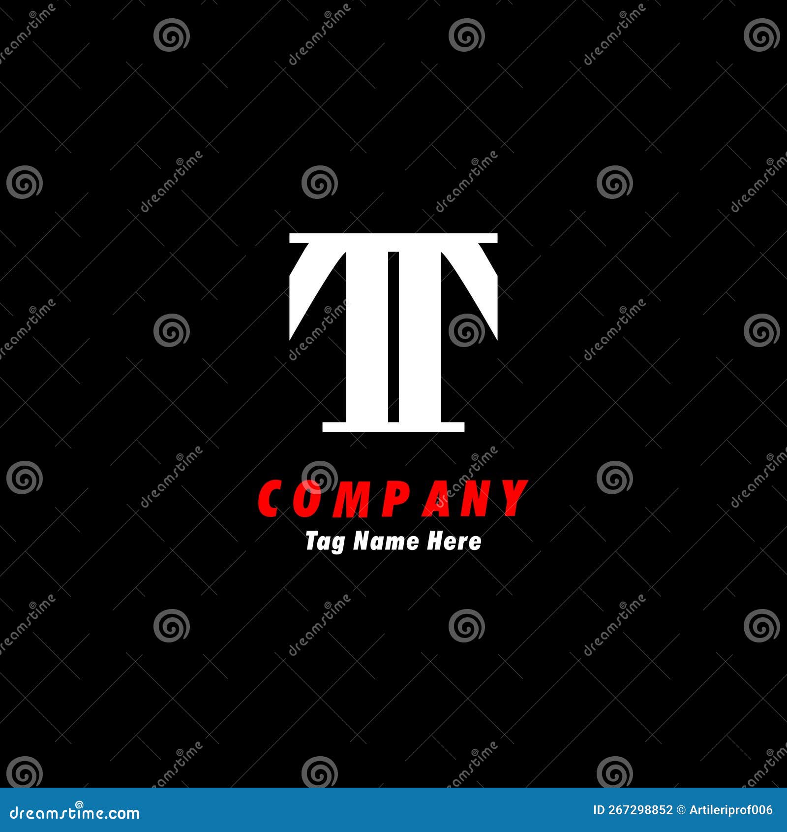 Initial T Simple Monogram Logos. Initial T Simple Monogram Logos Stock ...