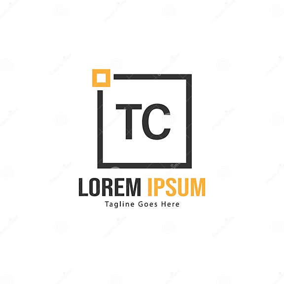 Initial TC Logo Template with Modern Frame. Minimalist TC Letter Logo ...