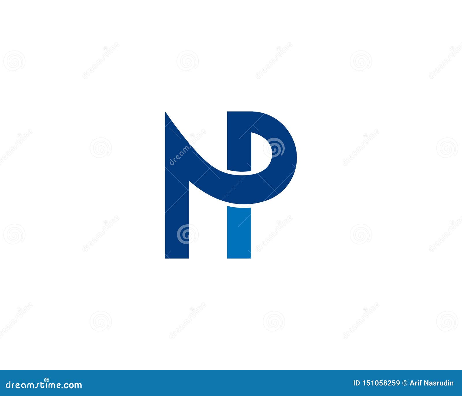 Initial Text Np, Creative for Business Template Icon Stock Vector ...