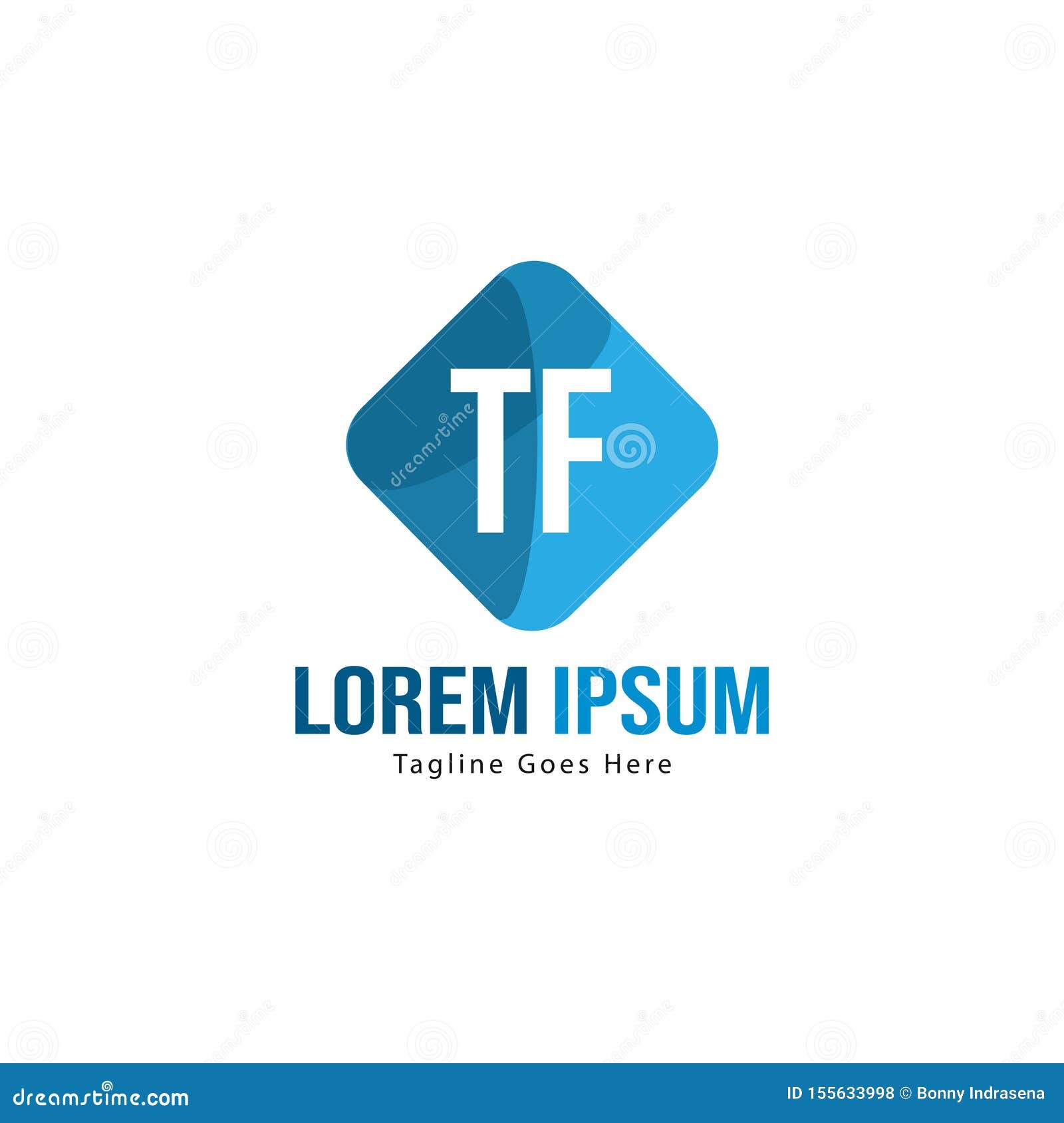 Initial TF Logo Template with Modern Frame. Minimalist TF Letter Logo ...