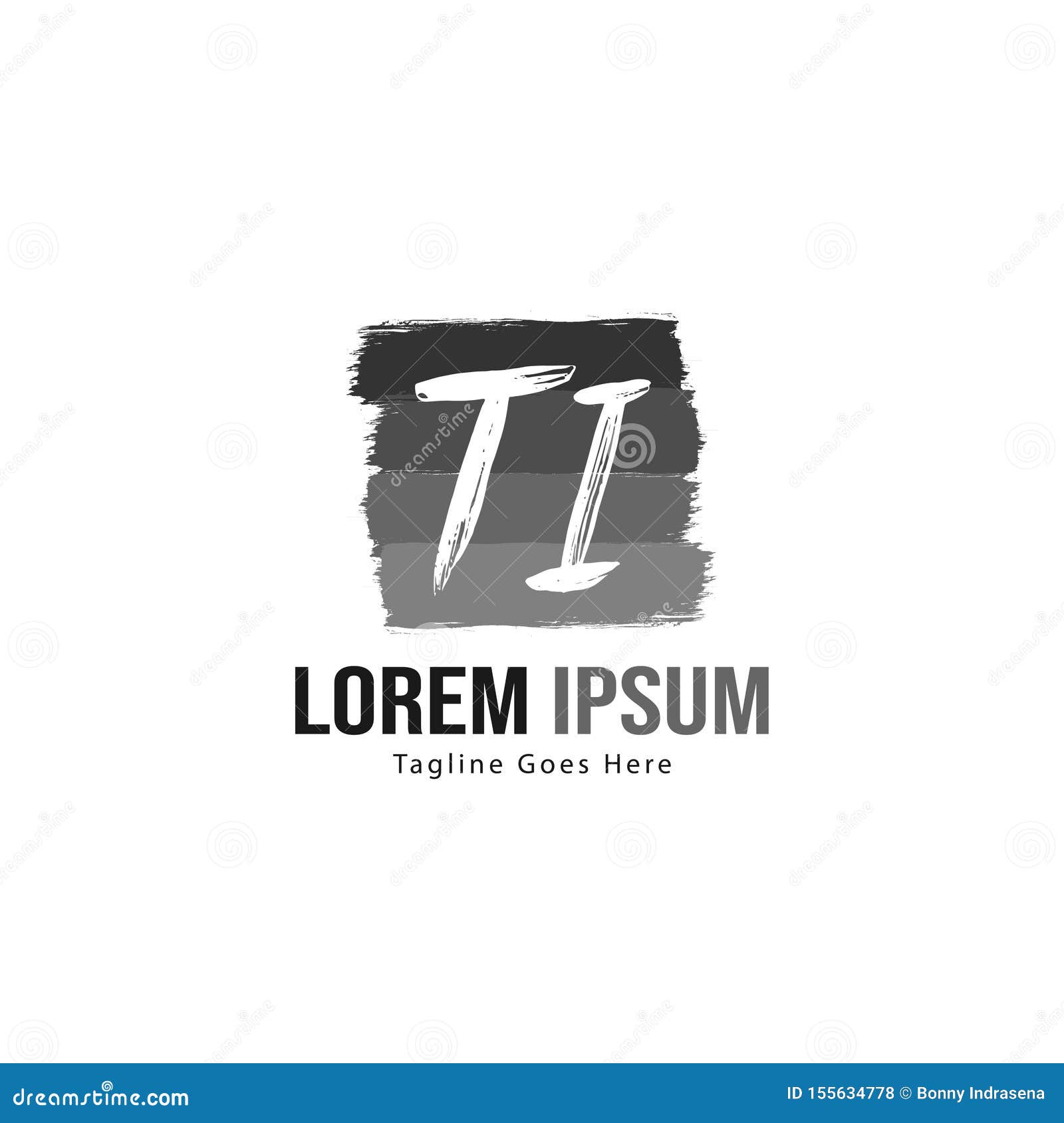 Initial TI Logo Template with Modern Frame. Minimalist TI Letter Logo ...