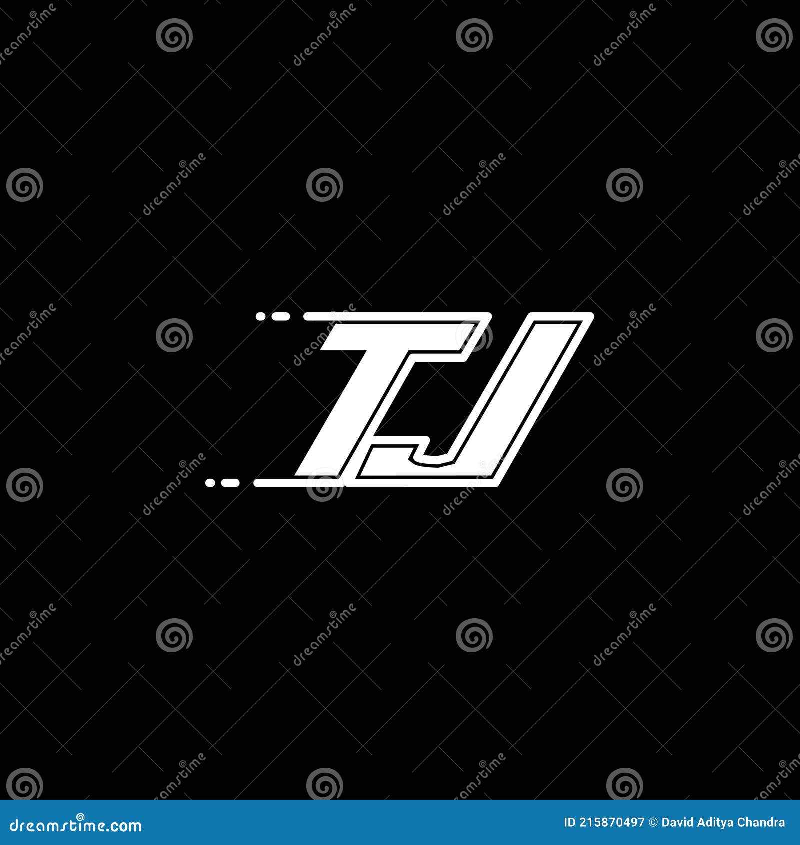 Initial TJ Logo Design With Shape Style, Logo Business Branding Cartoon ...