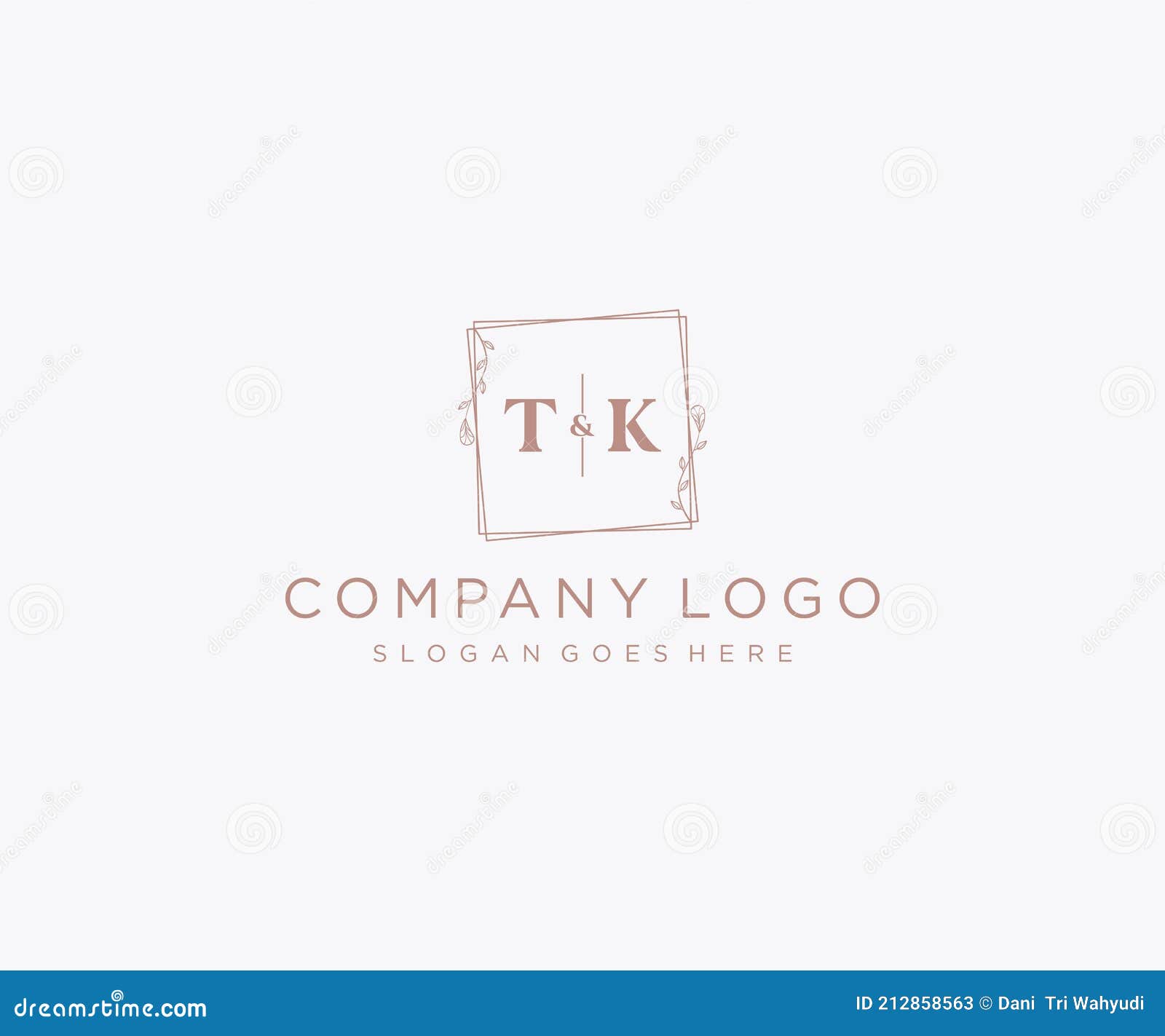 Initial TK Letters Decorative Luxury Wedding Logo Stock Vector ...