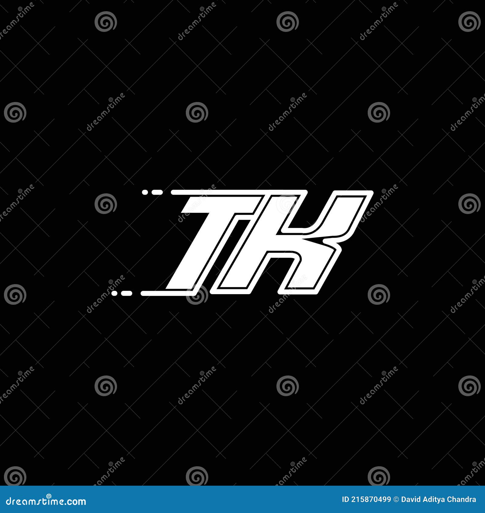 Initial TK Logo Design with Shape Style, Logo Business Branding Stock ...