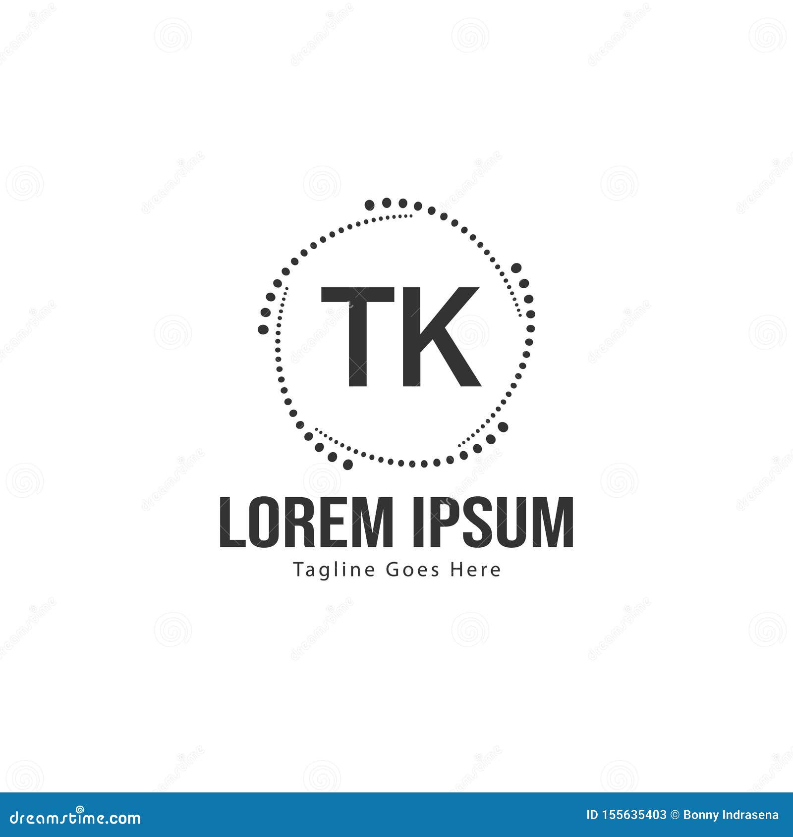 Initial TK Logo Template with Modern Frame. Minimalist TK Letter Logo ...