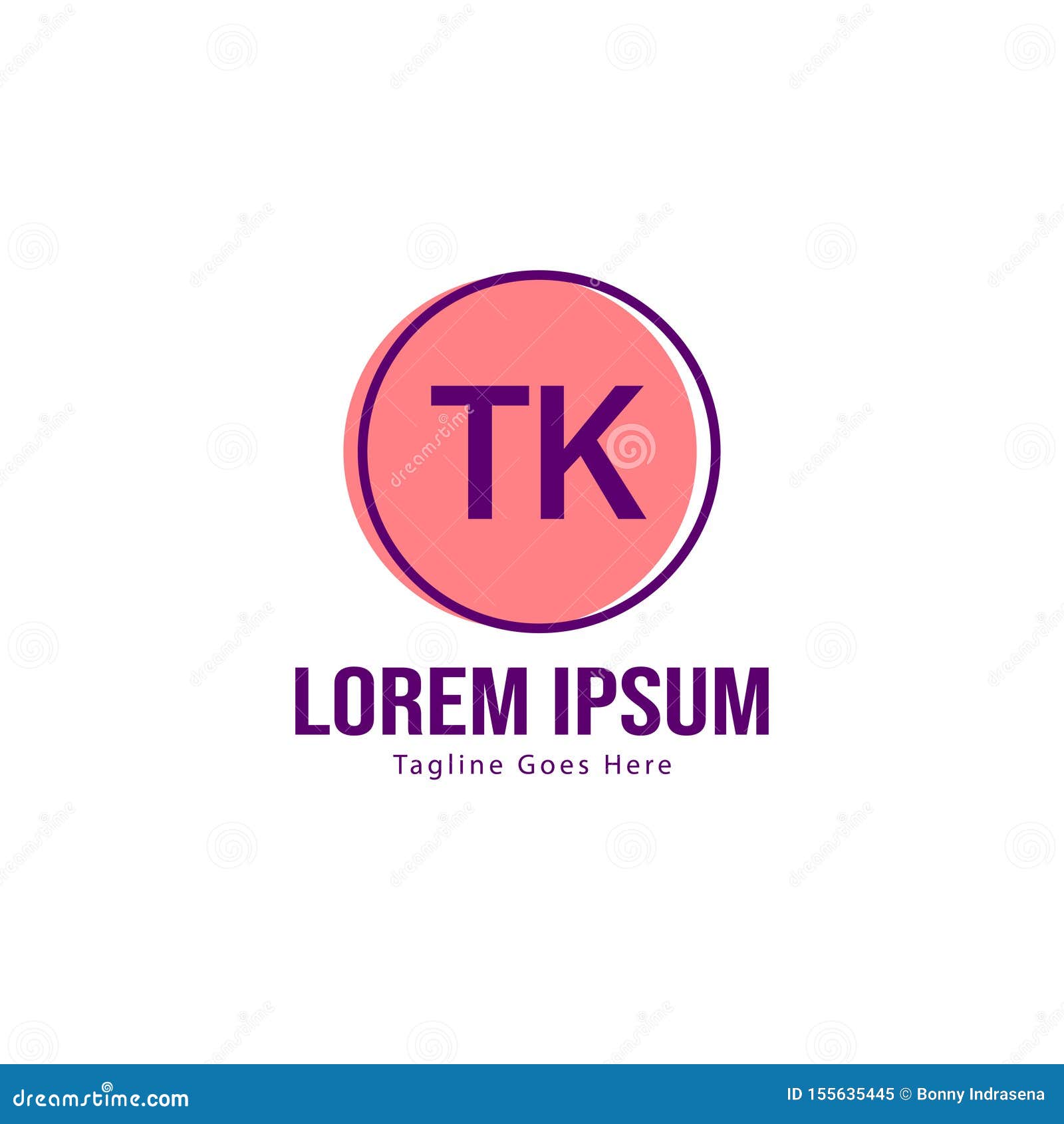 Initial TK Logo Template with Modern Frame. Minimalist TK Letter Logo ...