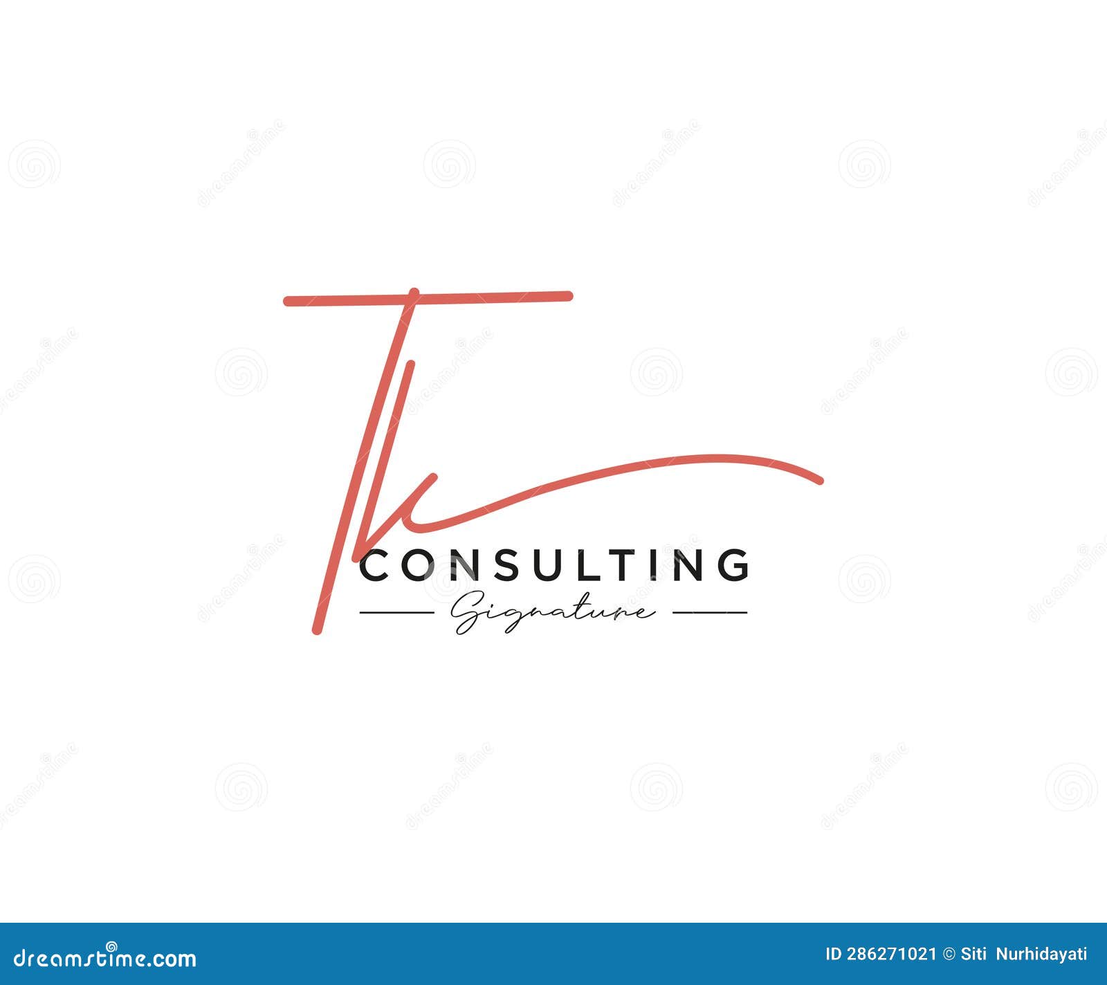 Initial TK Signature Logo Collection Template Vector. Hand Drawn ...