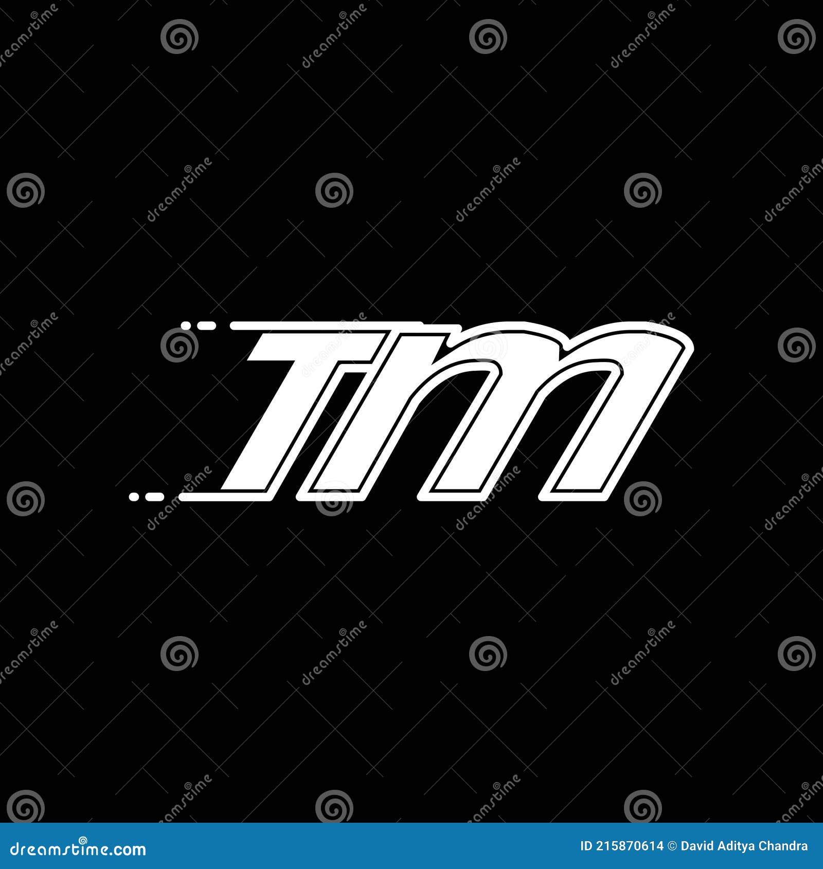 Initial TM Logo Design with Shape Style, Logo Business Branding Stock ...