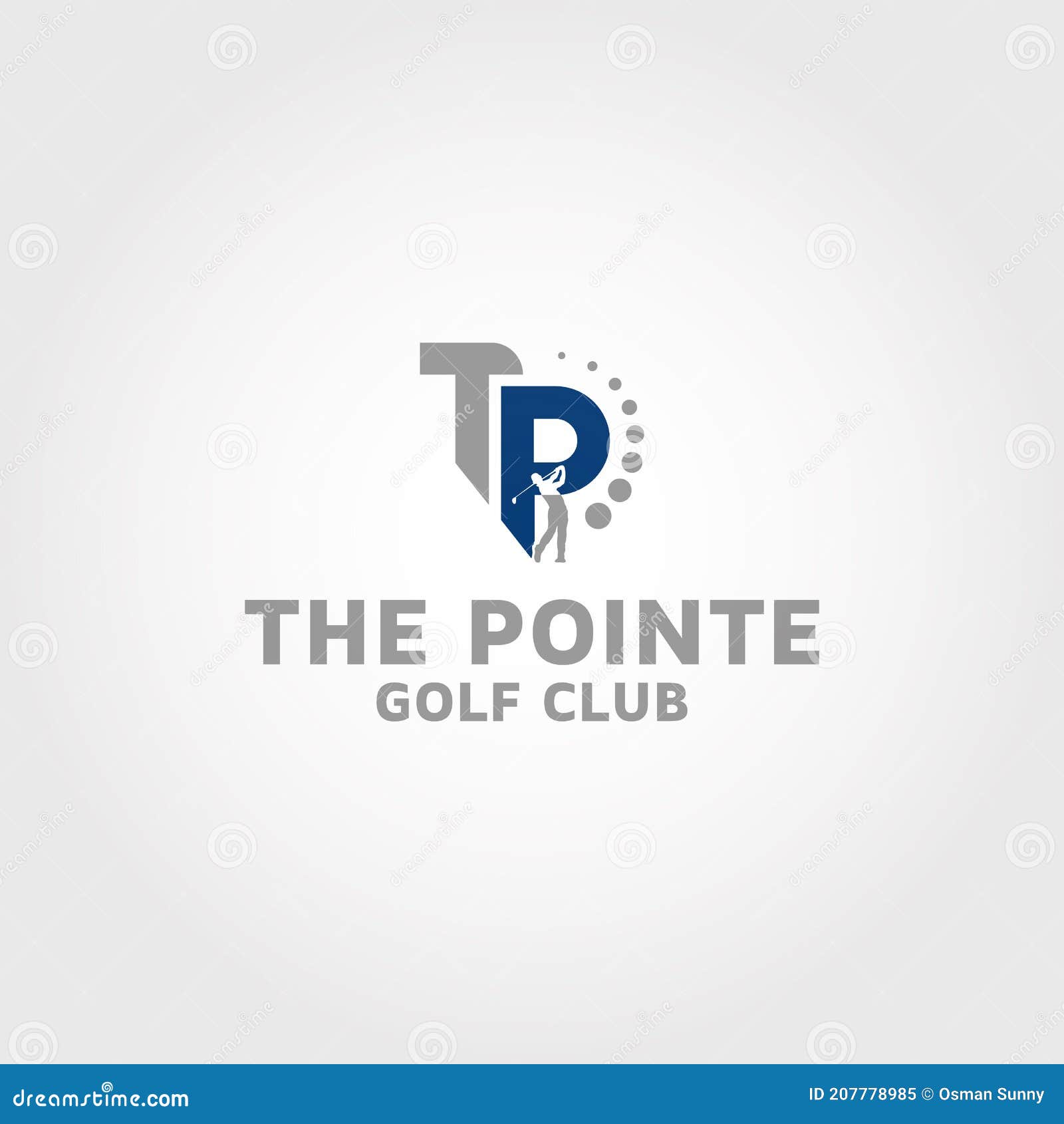 Initial TP, Letter PT with Golf Photos, Images, Assets Stock Vector ...