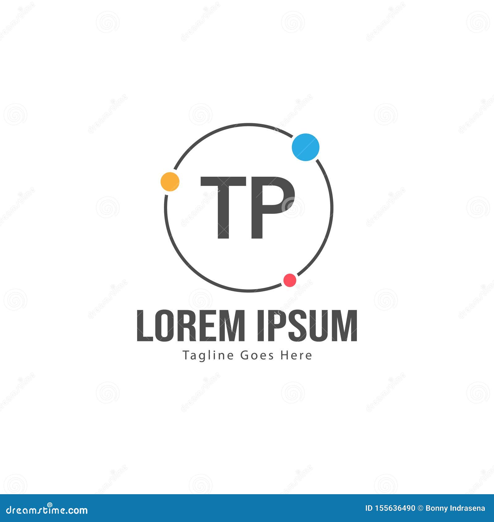 Initial TP Logo Template with Modern Frame. Minimalist TP Letter Logo ...