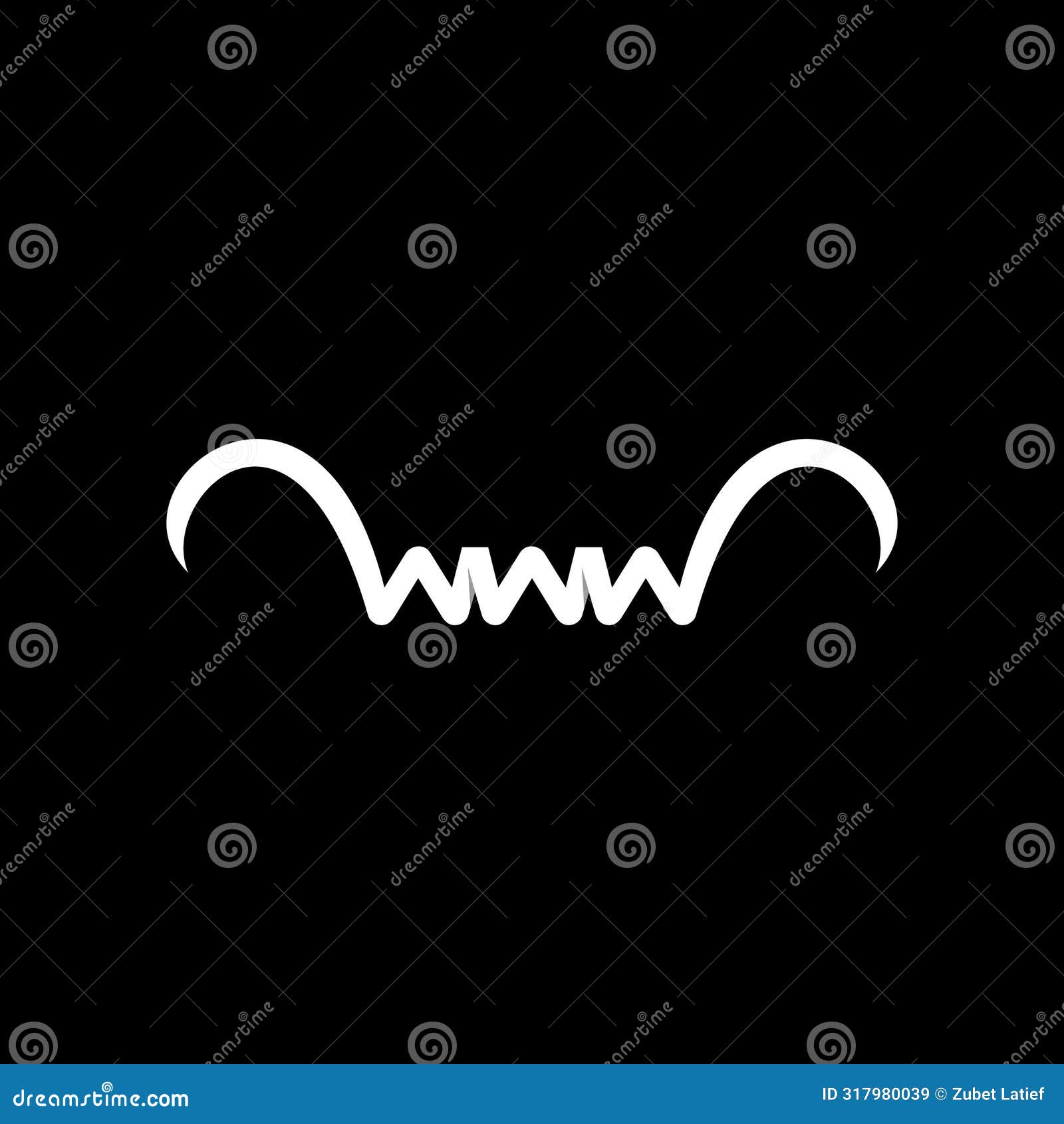 Initial Triple W Unique Modern Logo Design Template, Logo on Black ...