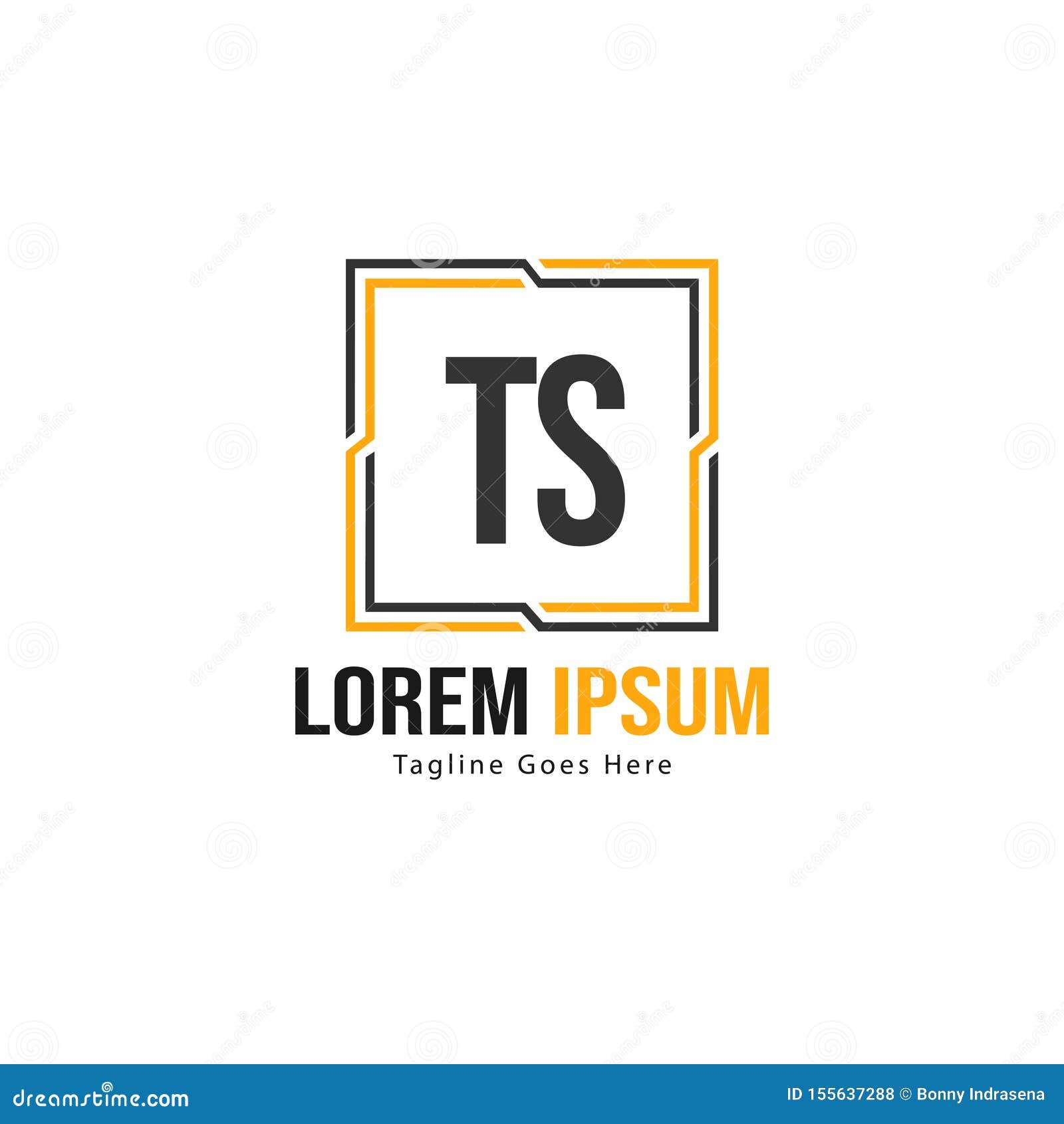 Initial TS Logo Template with Modern Frame. Minimalist TS Letter Logo ...
