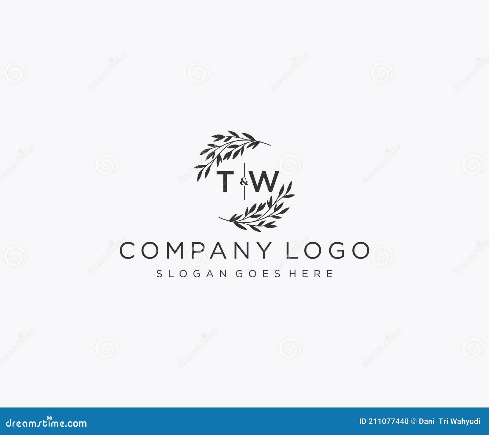 Initial TW Letters Floral Frames. Monogram Wedding, Wedding Invitation ...