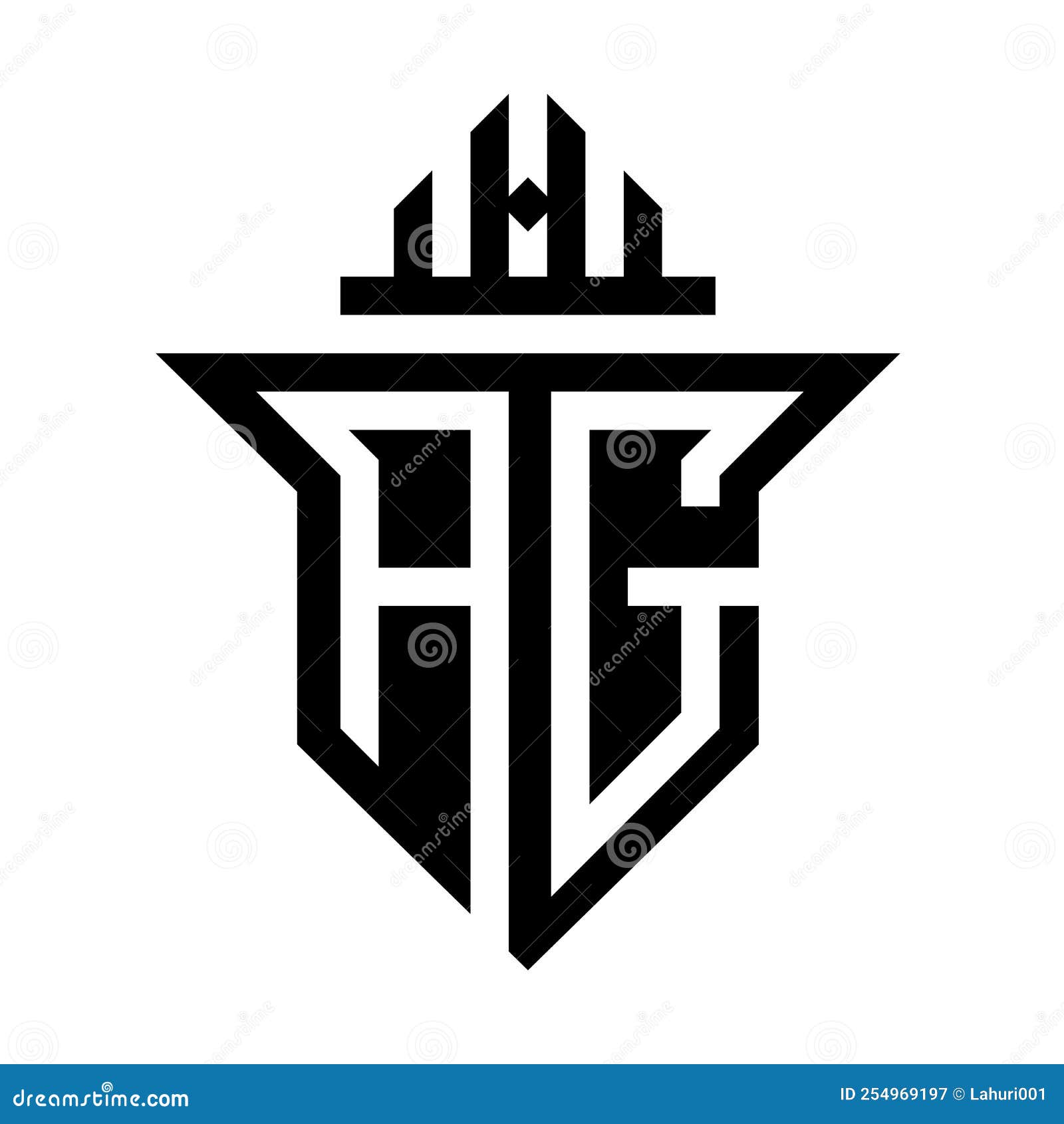 Initial Two Letter Ag Shield Unique Logo Stock Vector - Illustration of ...