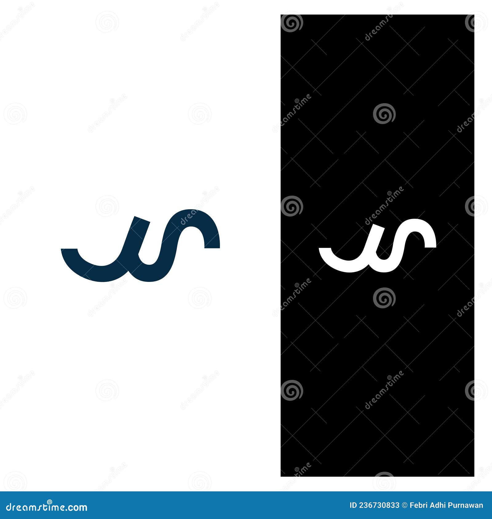 Initial, Typography, Lettering JS Unique Logo Icon Stock Vector ...