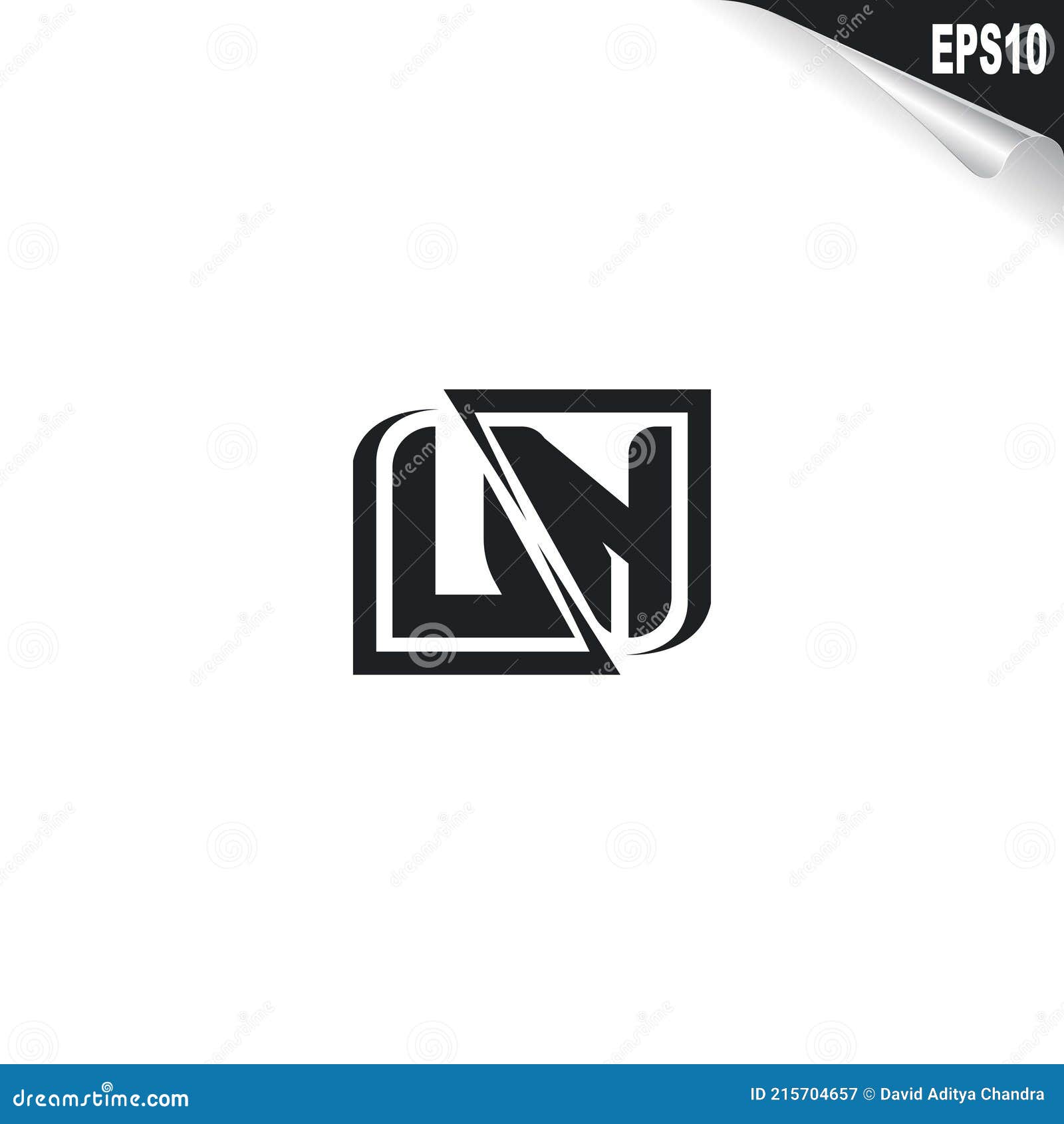 Initial UN Logo Design with Shape Style, Logo Business Branding Stock ...