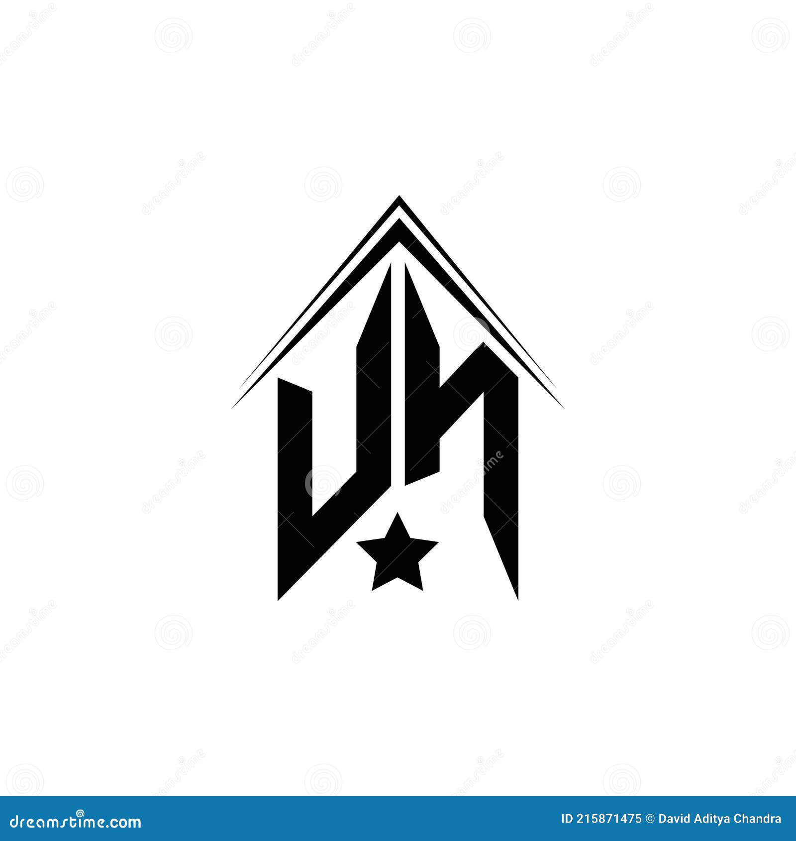 Initial UN Logo Design with Shape Style, Logo Business Branding Stock ...