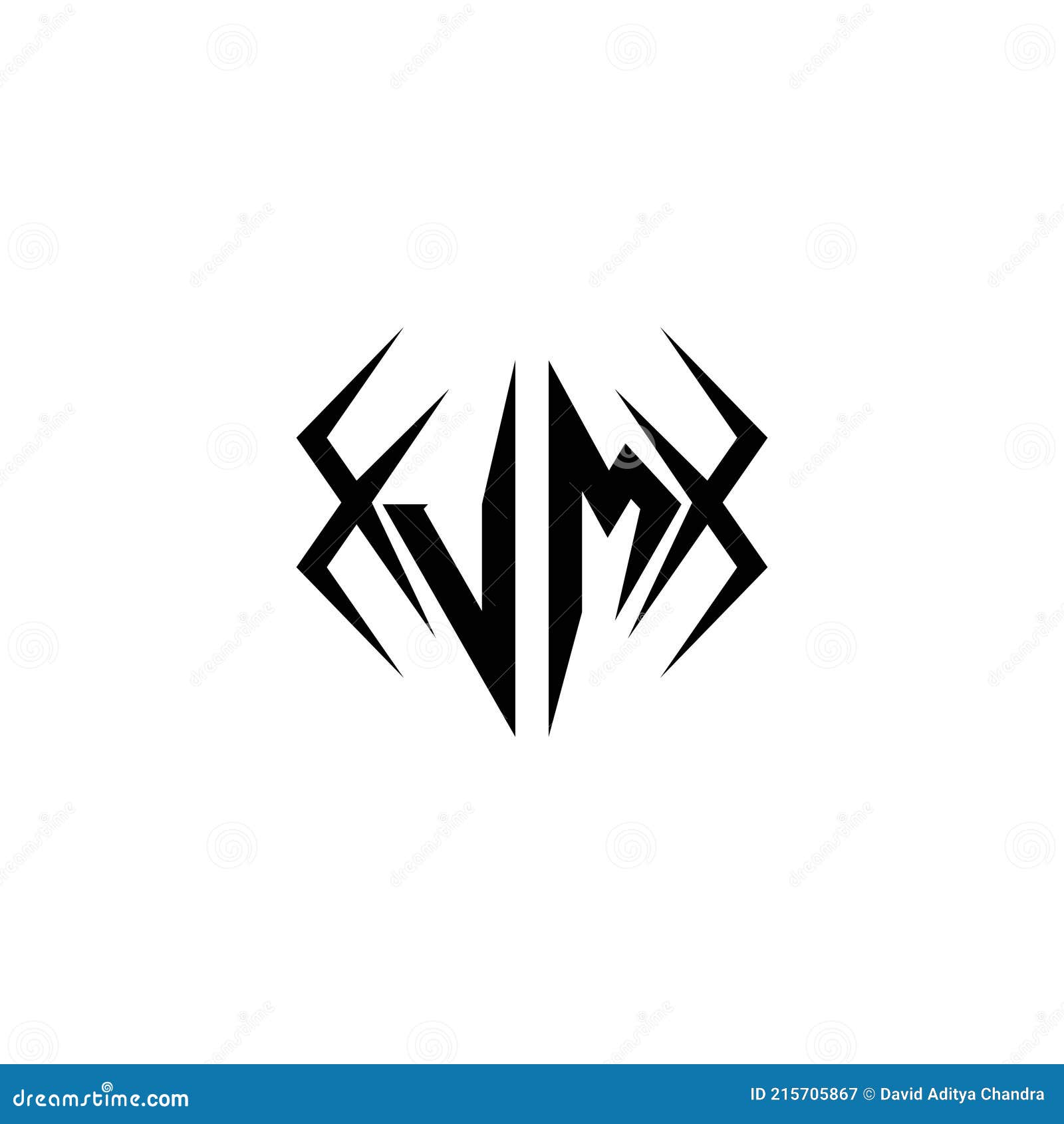 Initial VM Logo Design with Cool Style, Logo Business Branding Stock ...