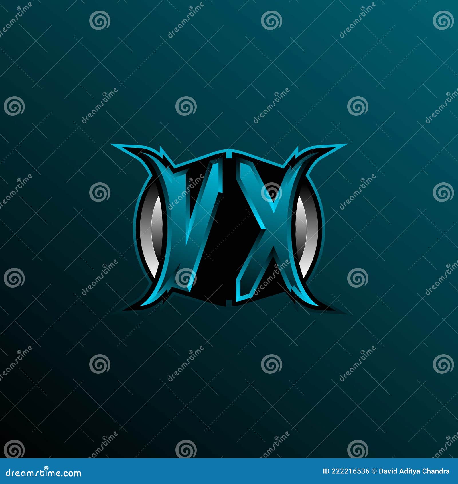 Initial VX Logo Design, Initial VX Logo Design with Circle Style, Logo ...