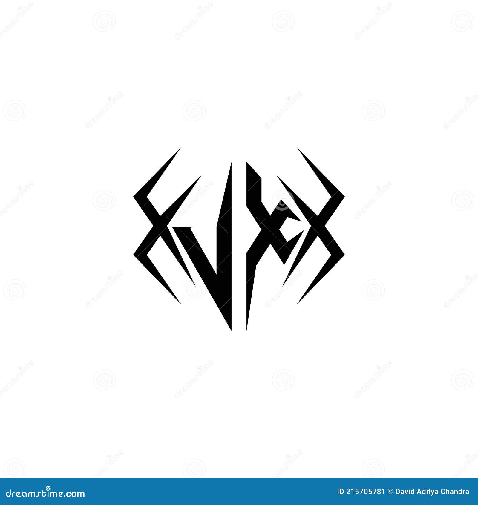 Initial VX Logo Design with Cool Style, Logo Business Branding Stock ...