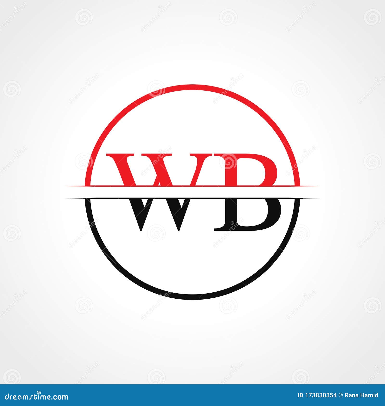 Initial WB Letter Linked Logo. Creative Letter WB Logo Design Vector ...