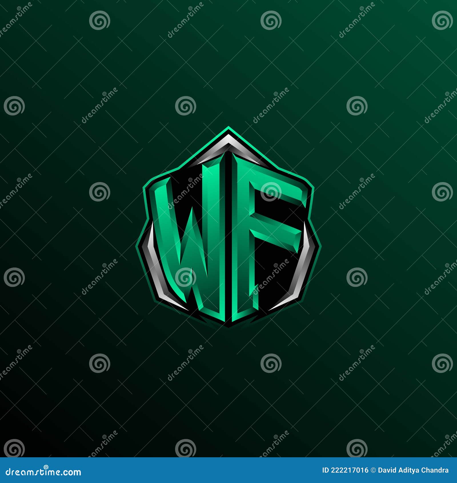 Initial WF Logo Design, Initial WF Logo Design with Shield Style, Logo ...