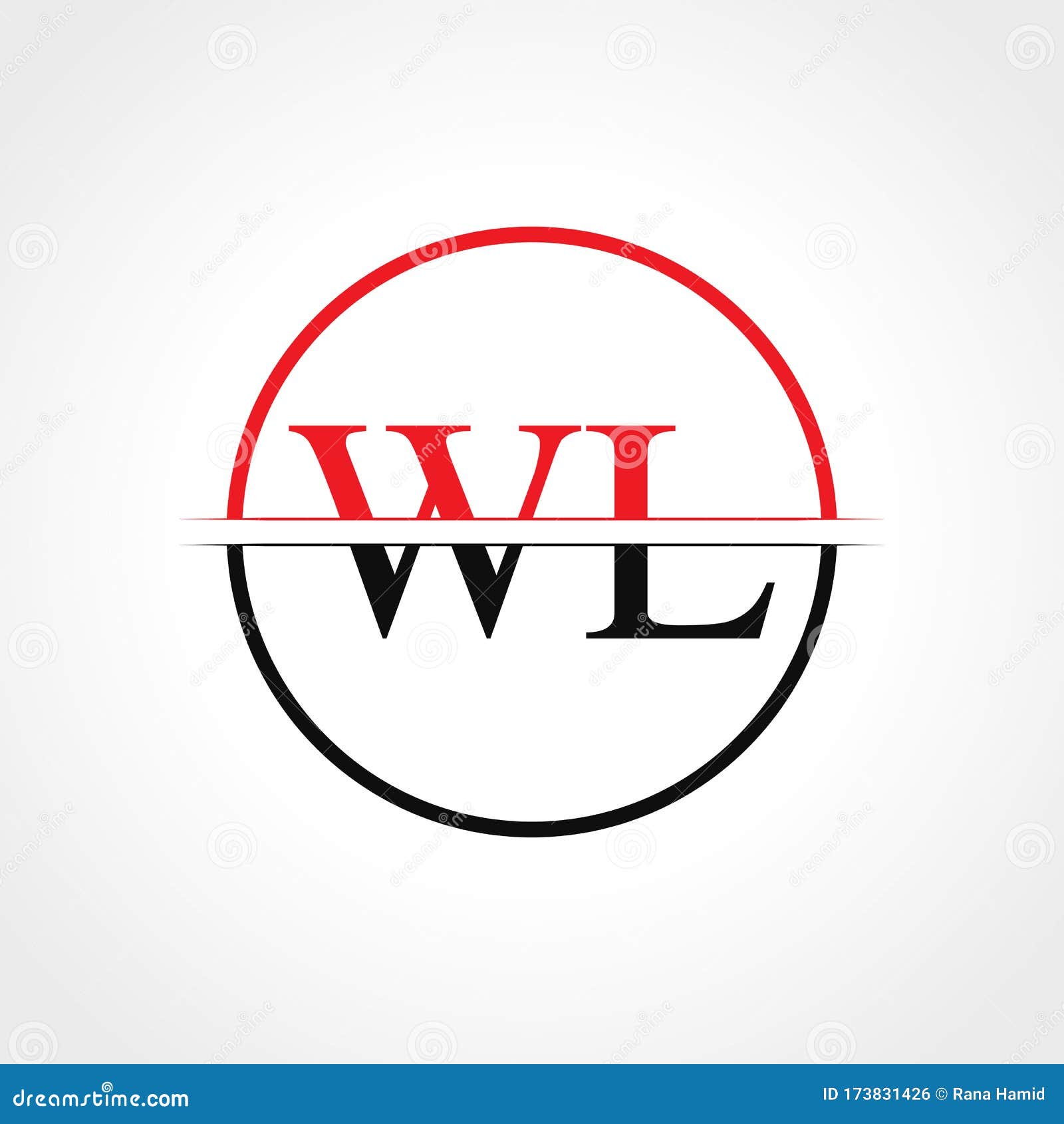 Initial WL Letter Linked Logo. Creative Letter WL Logo Design Vector ...