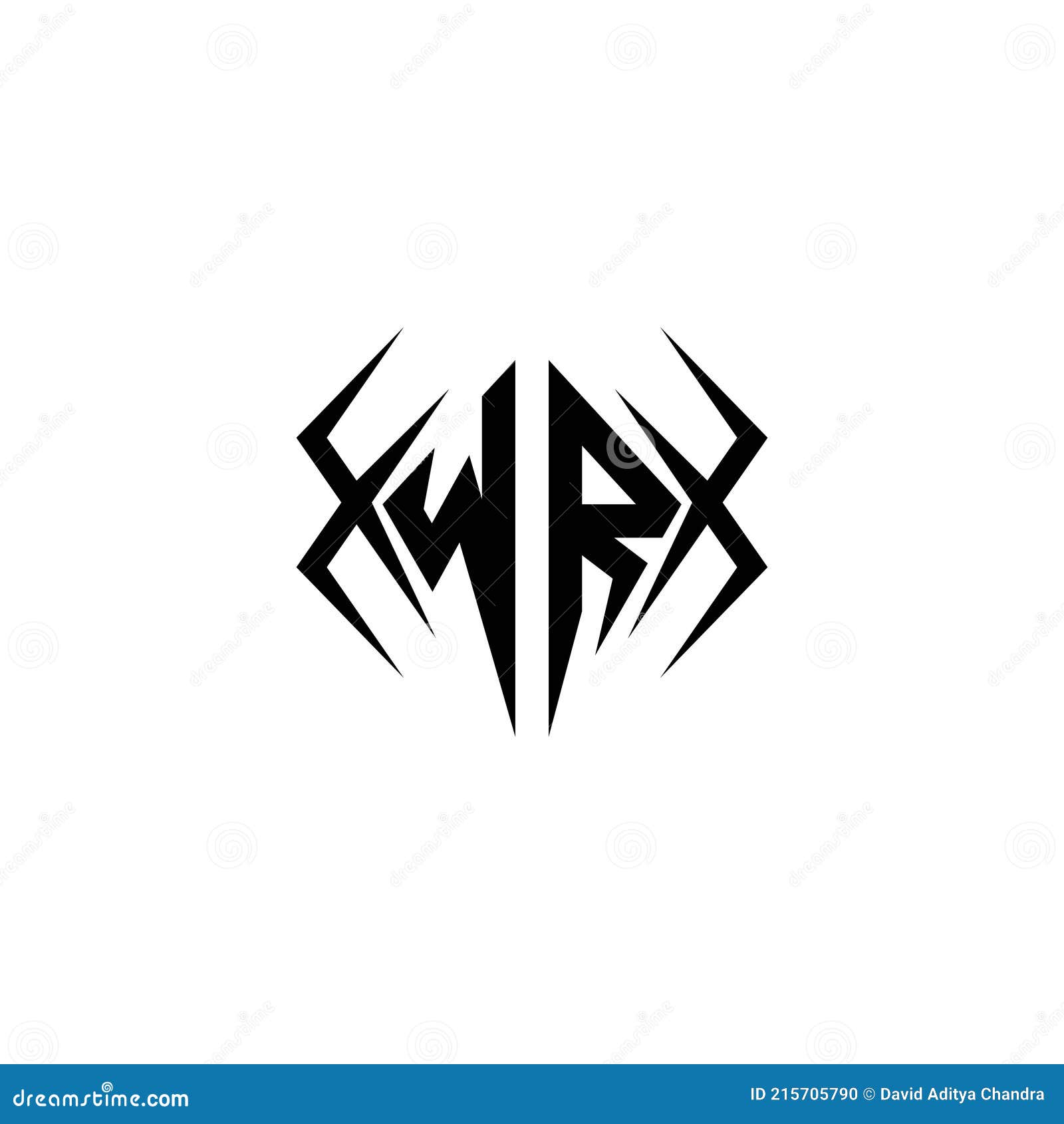 Initial WR Logo Design with Cool Style, Logo Business Branding Stock ...