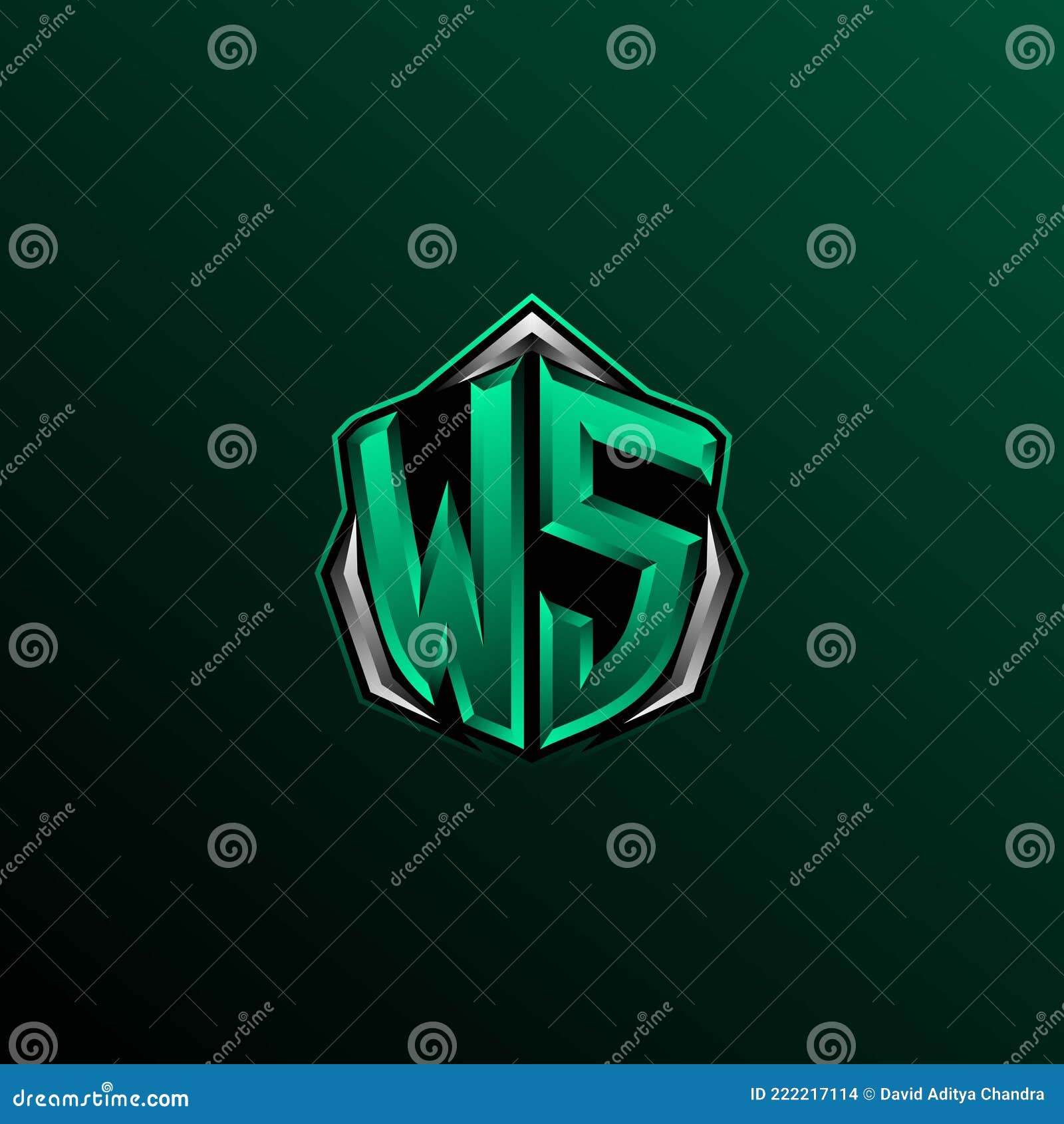 Initial WS Logo Design, Initial WS Logo Design with Shield Style, Logo ...