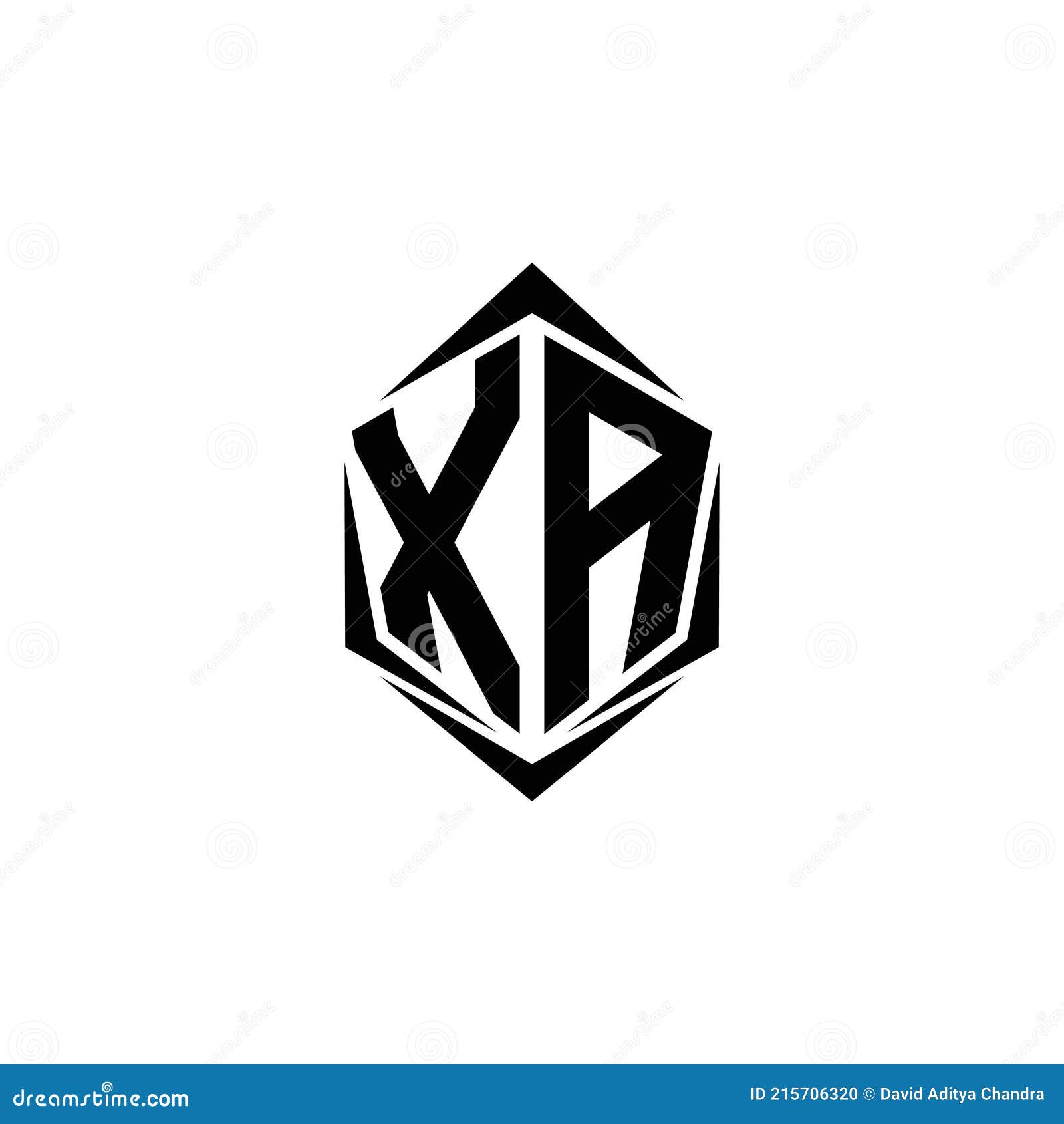 Initial XA Logo Design with Shield Style, Logo Business Branding Stock ...