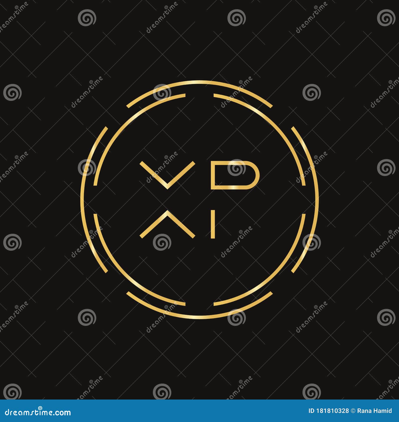 Initial XP Letter Logo Design Vector Template. Abstract Circle Letter ...