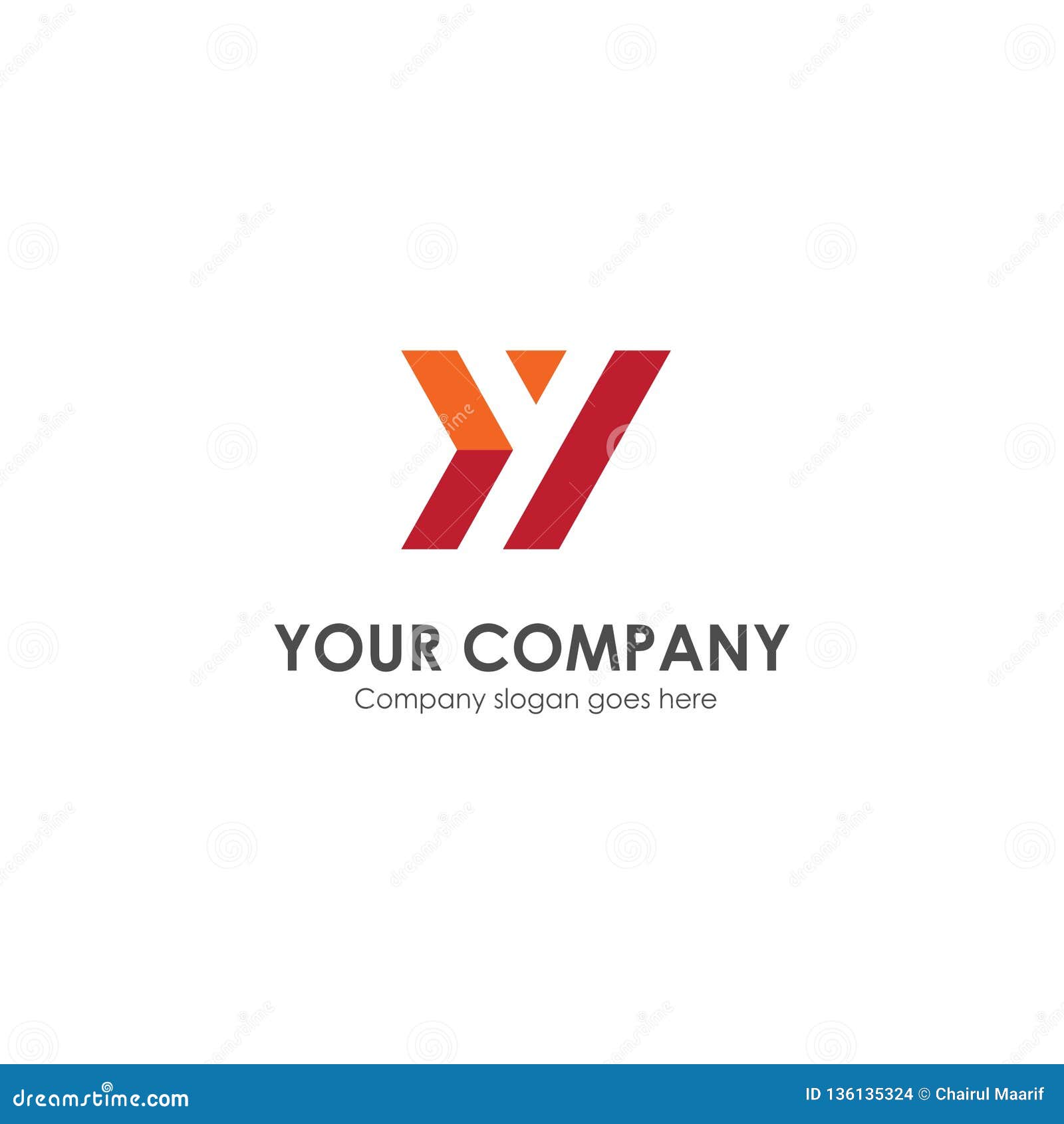 Initial Y Logo Design with Triangle Concept Stock Vector - Illustration ...
