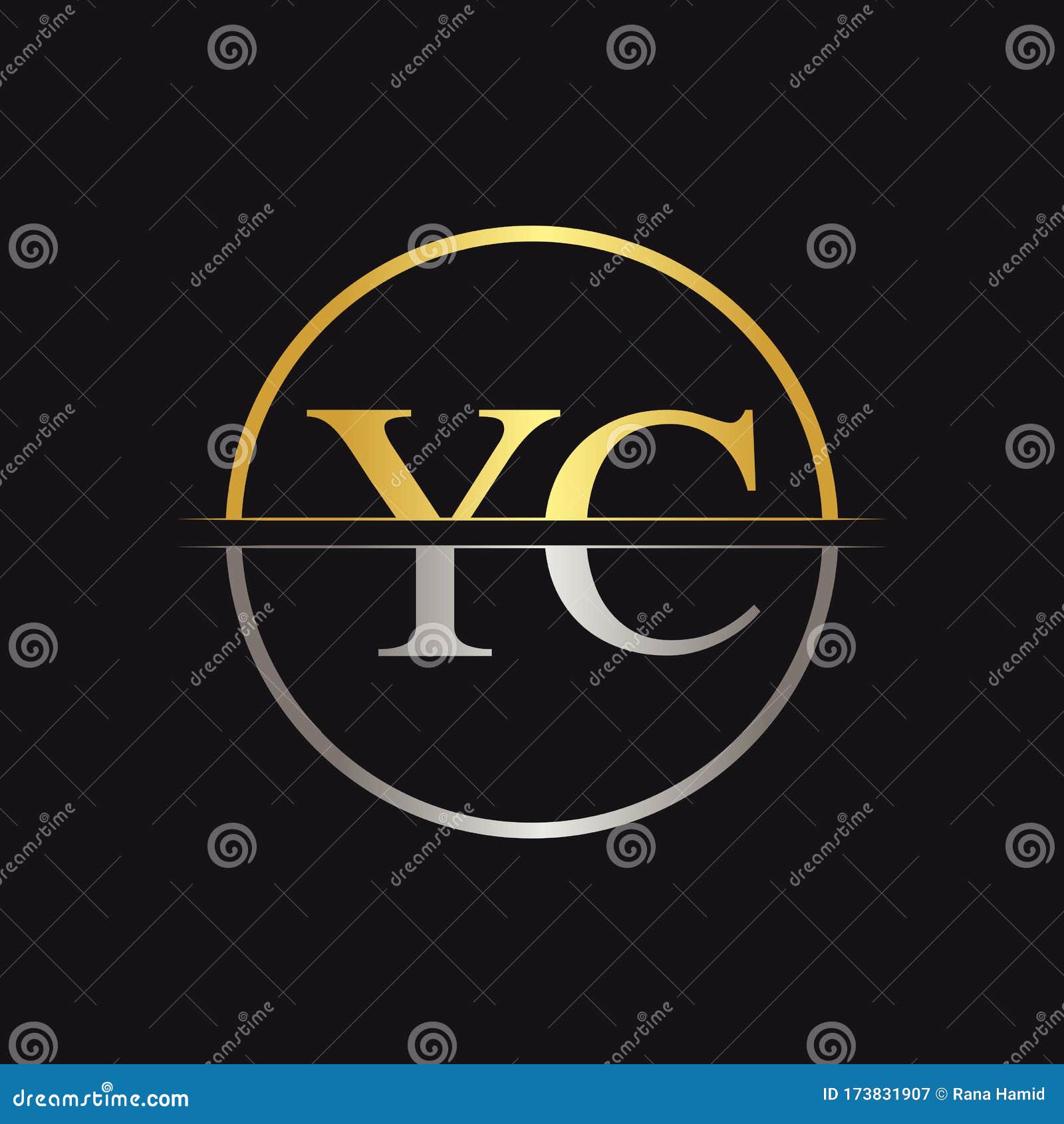 Initial YC Logo Design Vector Template. Creative Letter YC Business ...