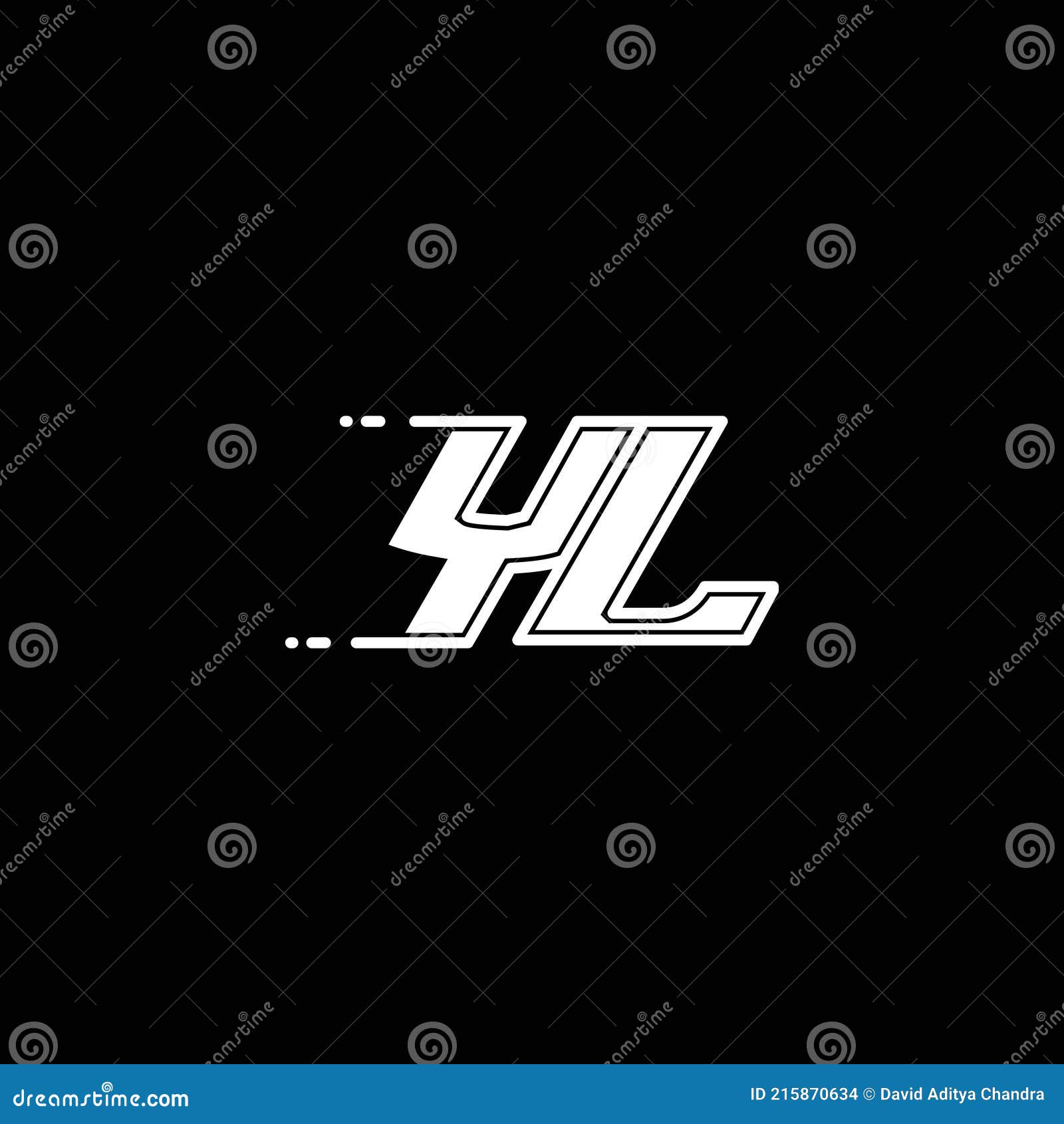 Initial YL Logo Design with Shape Style, Logo Business Branding Stock ...