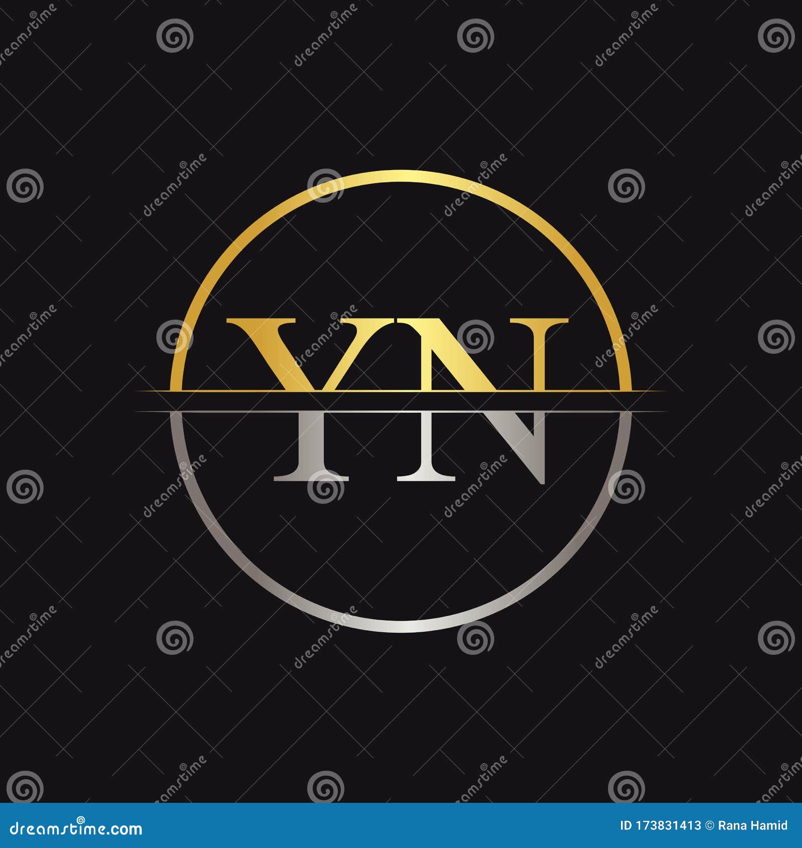 Initial YN Logo Design Vector Template. Creative Letter YN Business ...