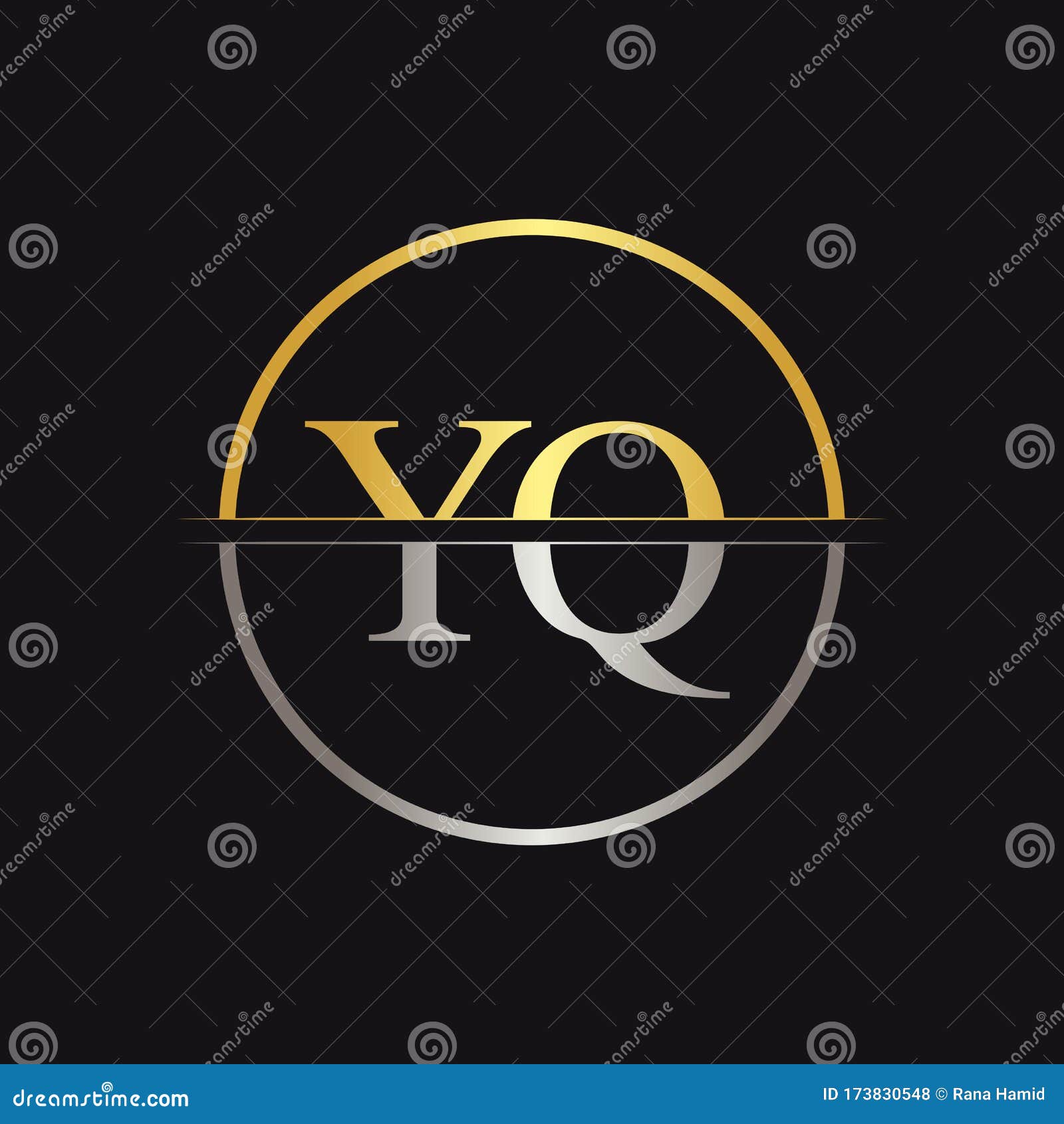 Initial YQ Logo Design Vector Template. Creative Letter YQ Business ...