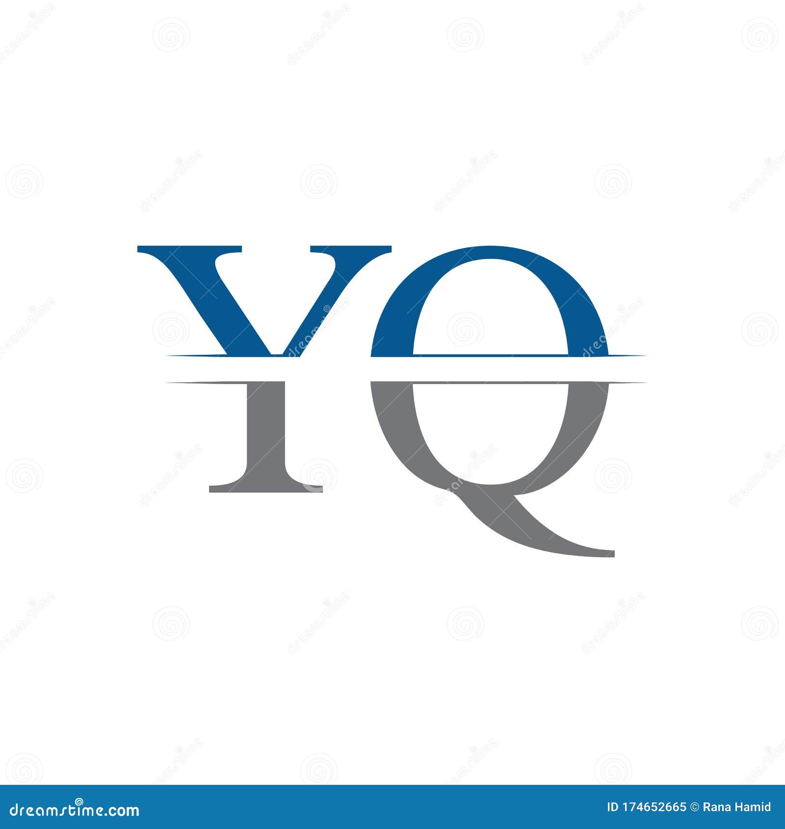 Initial YQ Logo Design Vector Template. Creative Letter YQ Business ...