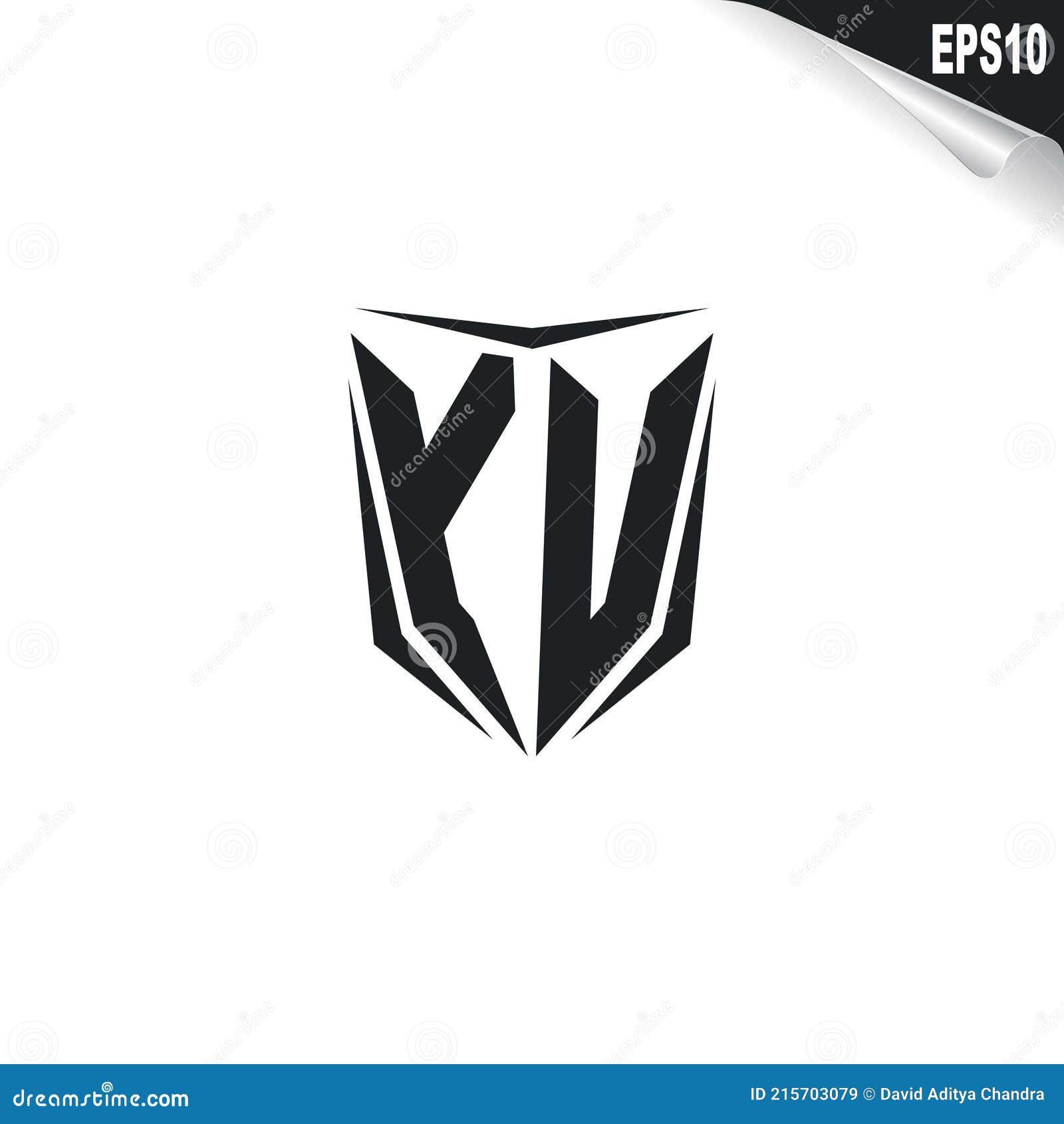 Initial YU Logo Design with Shield Style, Logo Business Branding Stock ...