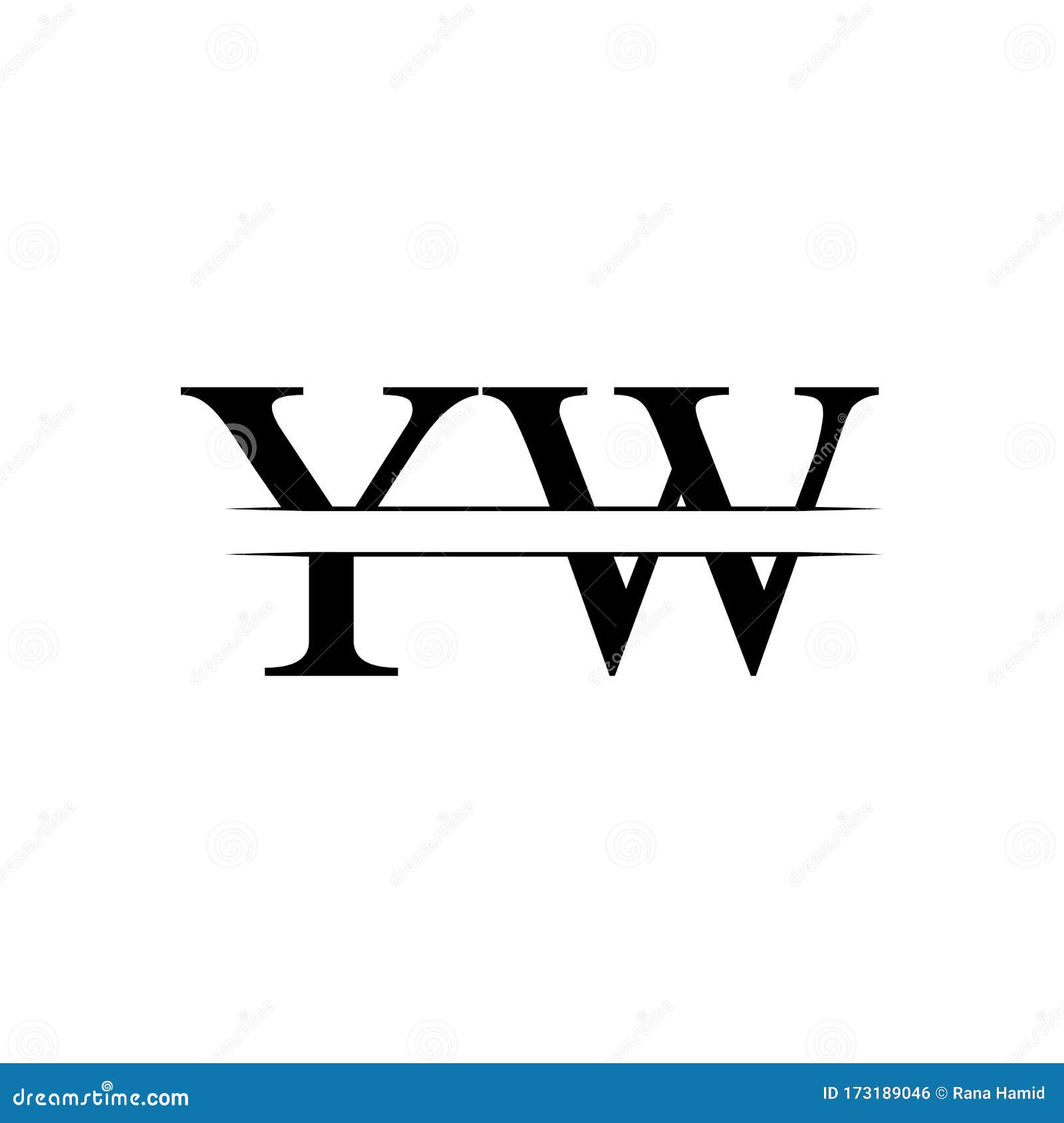 Initial YW Logo Design Vector Template. Creative Letter YW Business ...