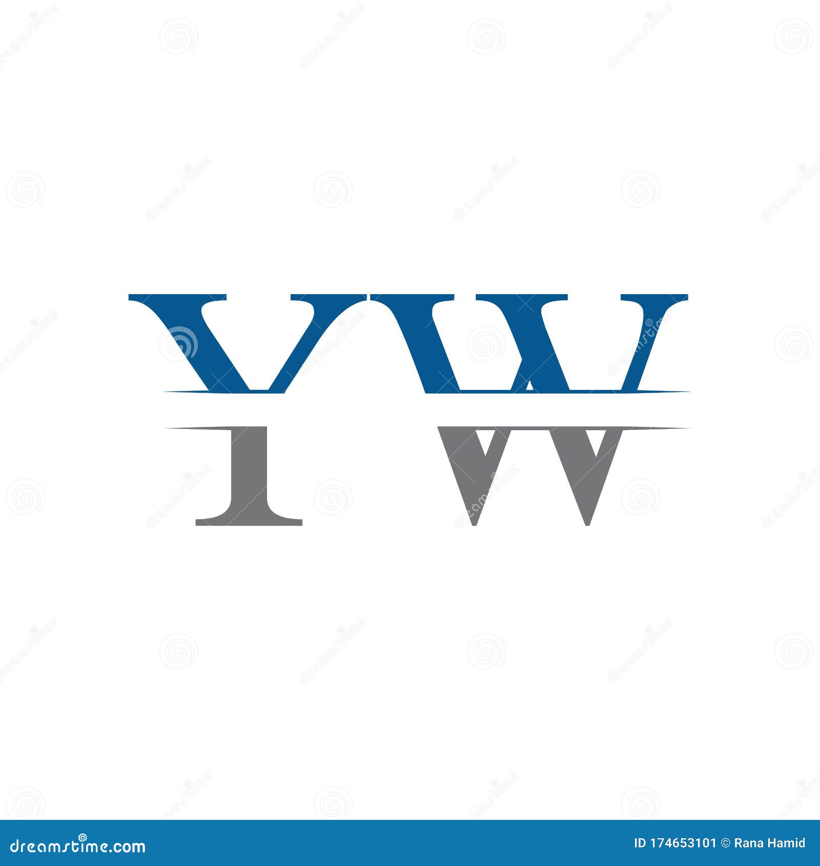 Initial YW Logo Design Vector Template. Creative Letter YW Business ...