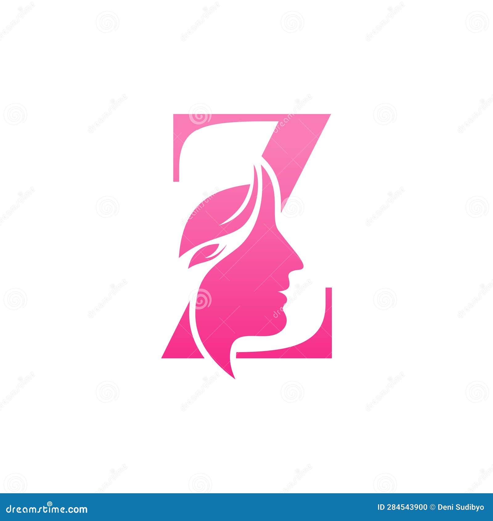 Initial Z Face Beauty Logo Design Templates Stock Vector - Illustration ...