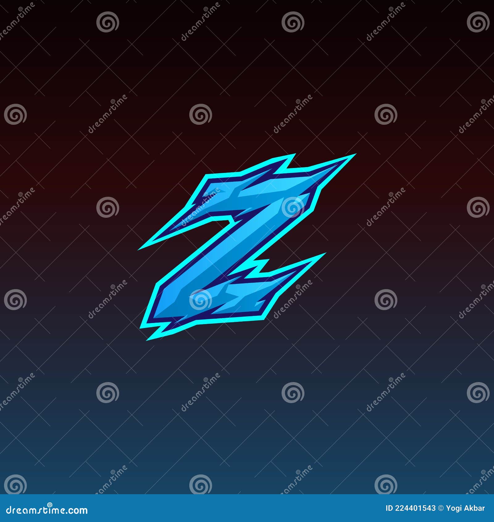 Initial Z Gaming Esport Logo Design Template Inspiration Stock Vector ...