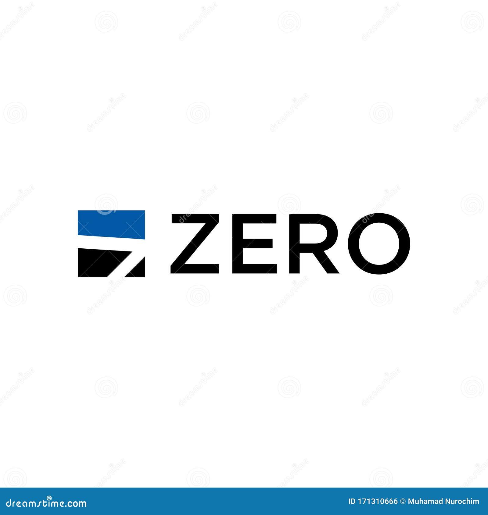 Simple Initial Z, Zero Logo Design Vector Stock Vector - Illustration ...