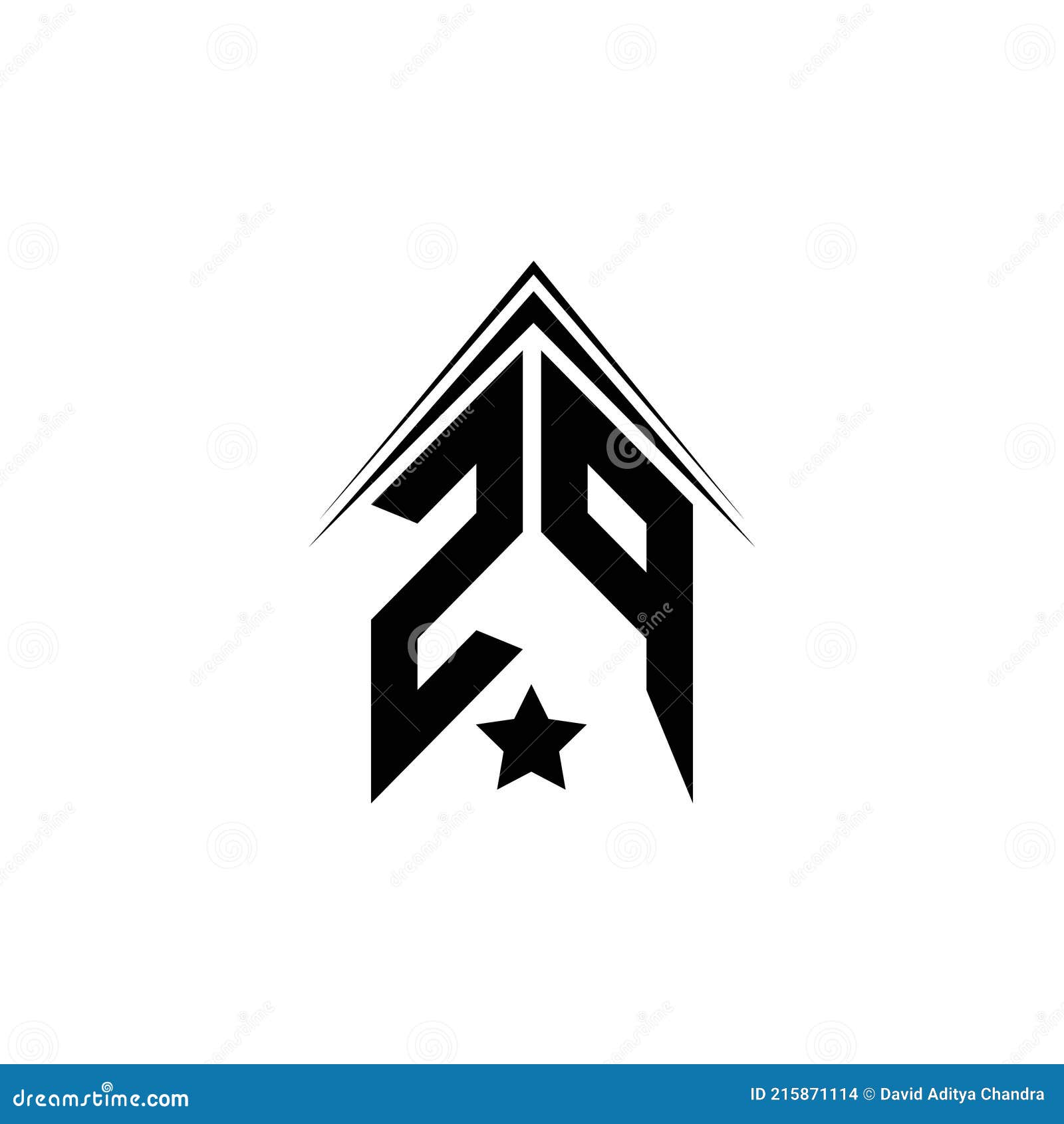 Initial ZP Logo Design with Shape Style, Logo Business Branding Stock ...