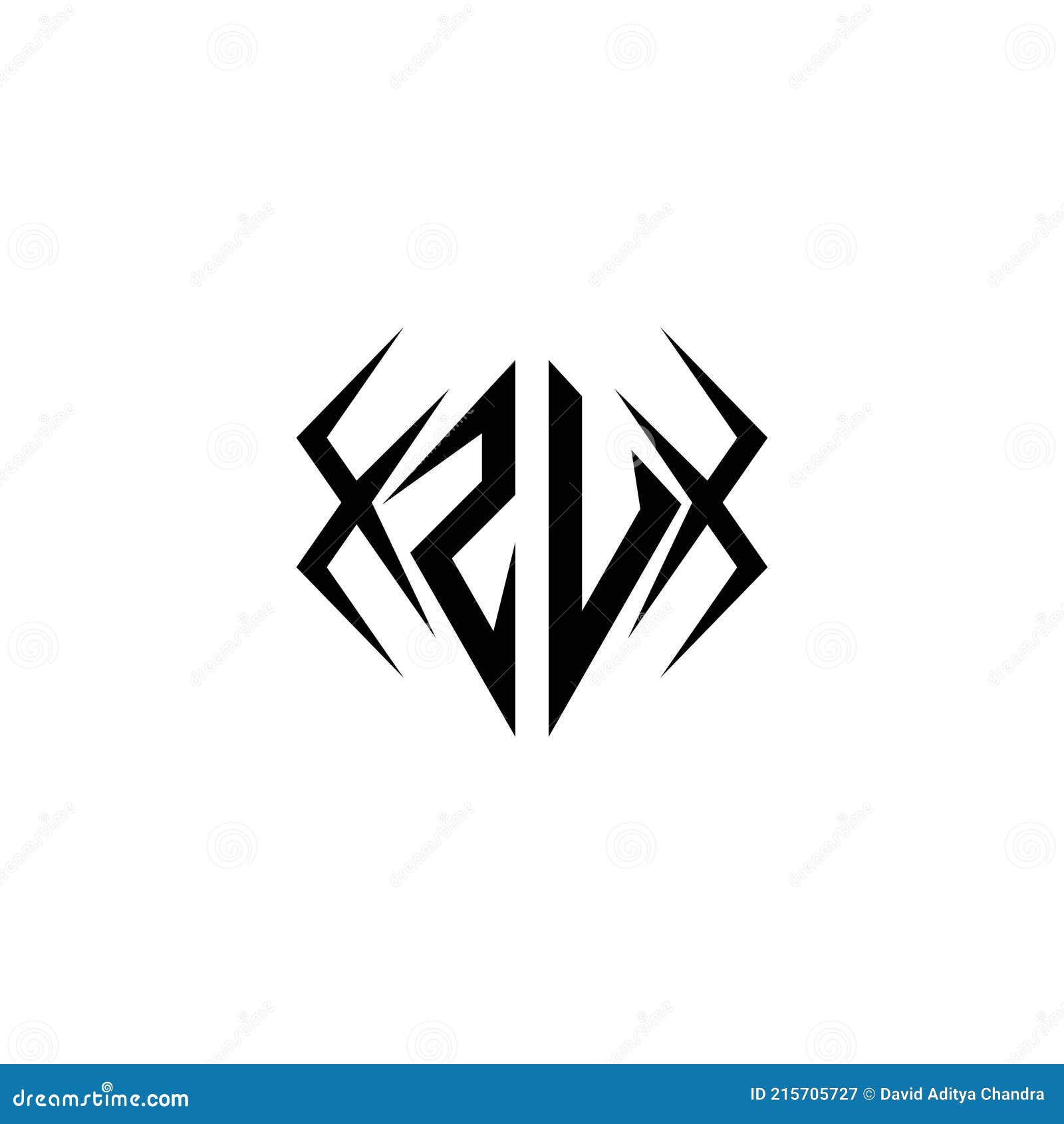 Initial ZU Logo Design with Cool Style, Logo Business Branding Stock ...