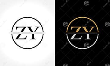 Initial ZY Logo Design Vector Template. Creative Letter ZY Business ...