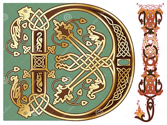 Initialen vector illustratie. Illustration of lettertype - 13307453