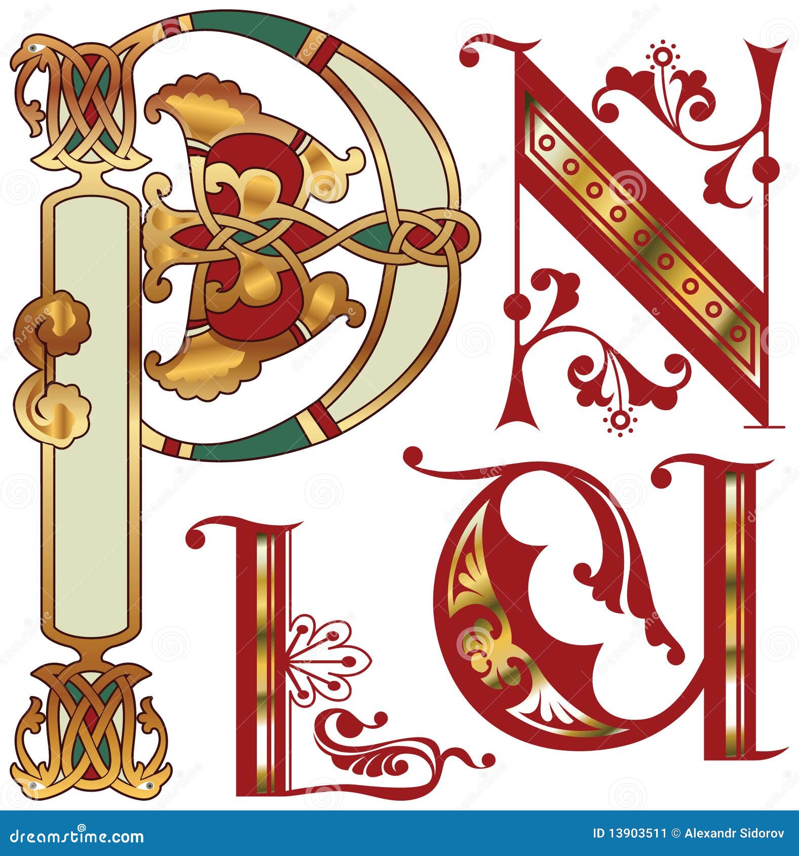 Initials stock vector. Illustration of engraved, number - 13903511