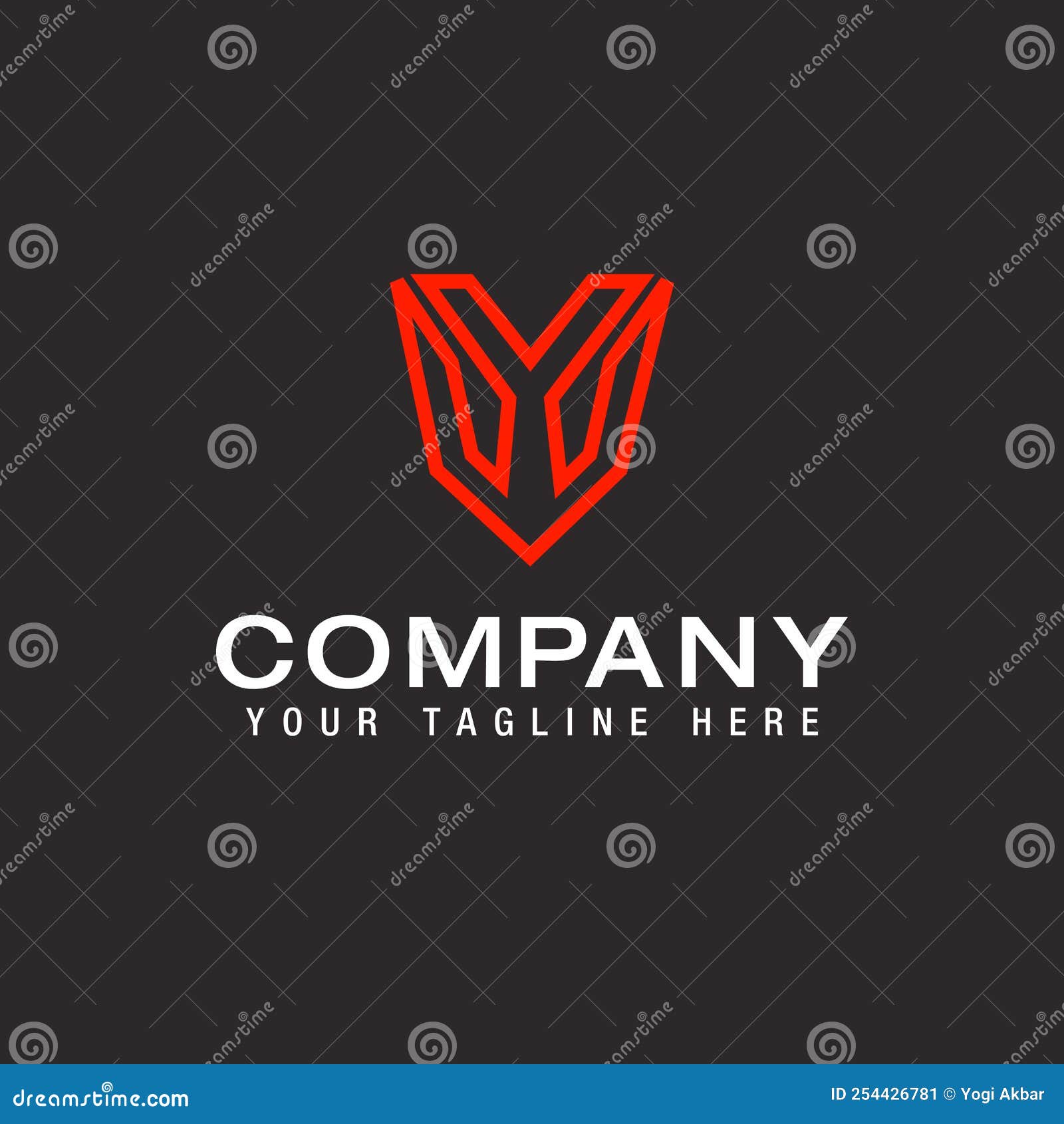 Initials Alphabet Logo Icon Vector WY YW Logo Line Design Template ...